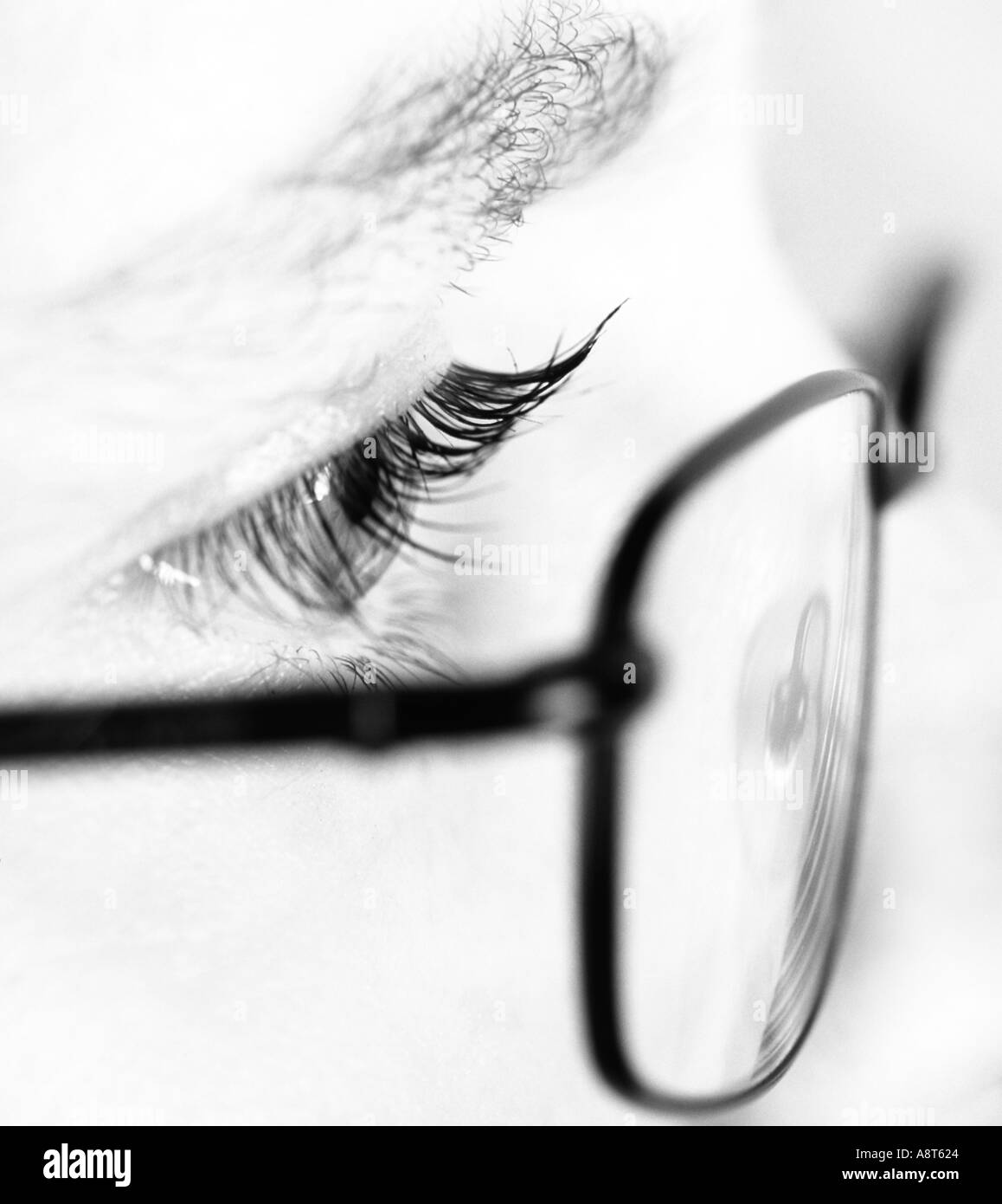 Eye up close Black and White Stock Photos & Images - Alamy