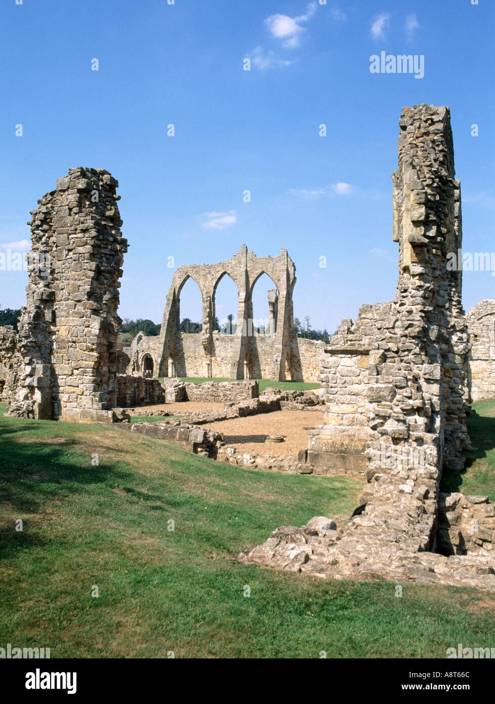 Bayham Abbey ruins in the care of English Heritage Stock Photo - Alamy