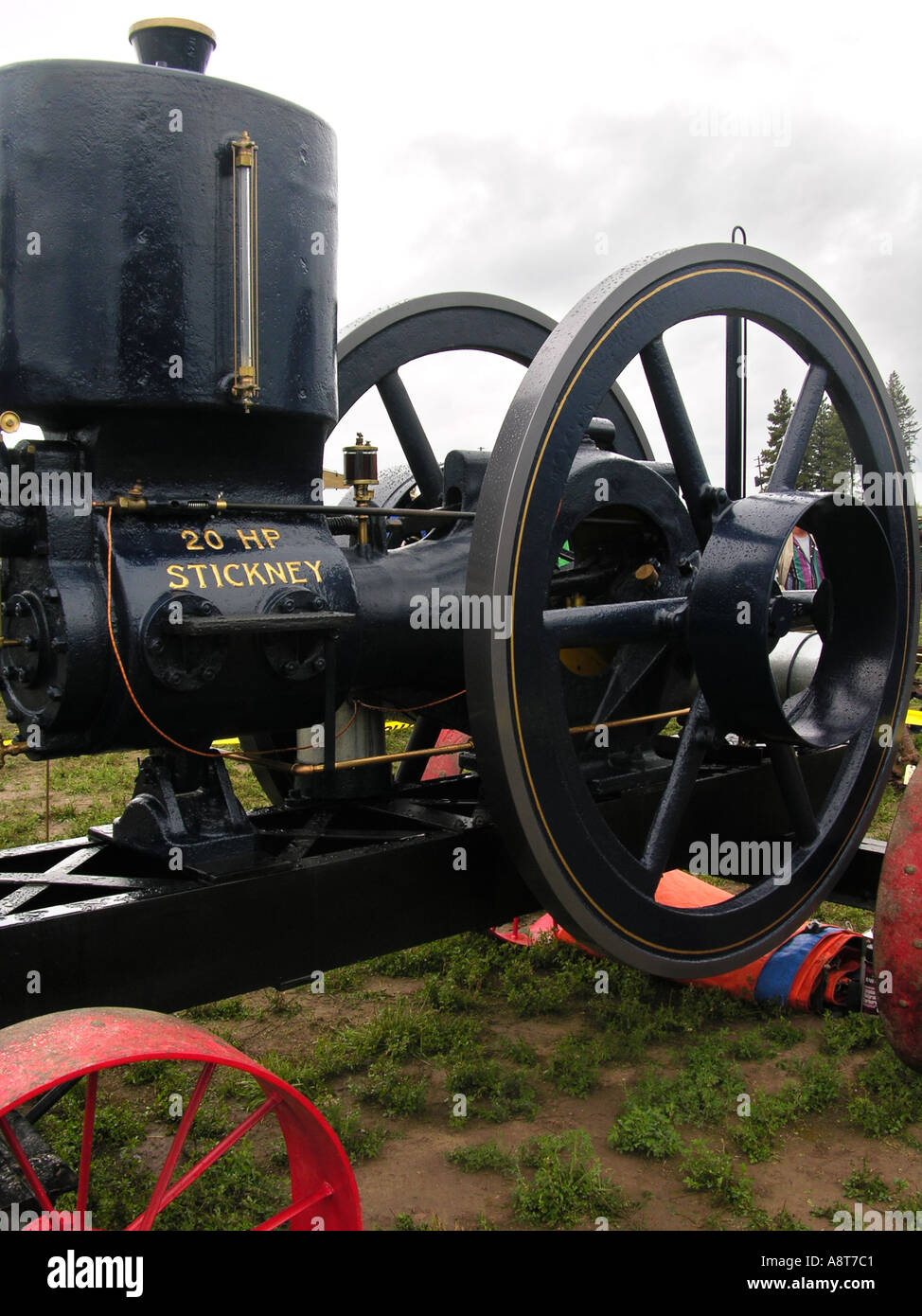 Antique vintage engine on display at antique engine show Stock Photo ...