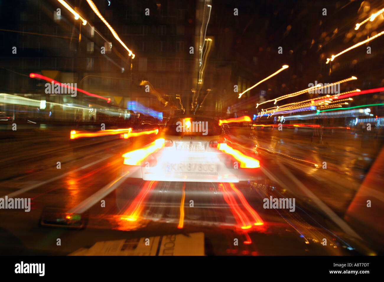 Streaked vehicle lights hi-res stock photography and images - Alamy