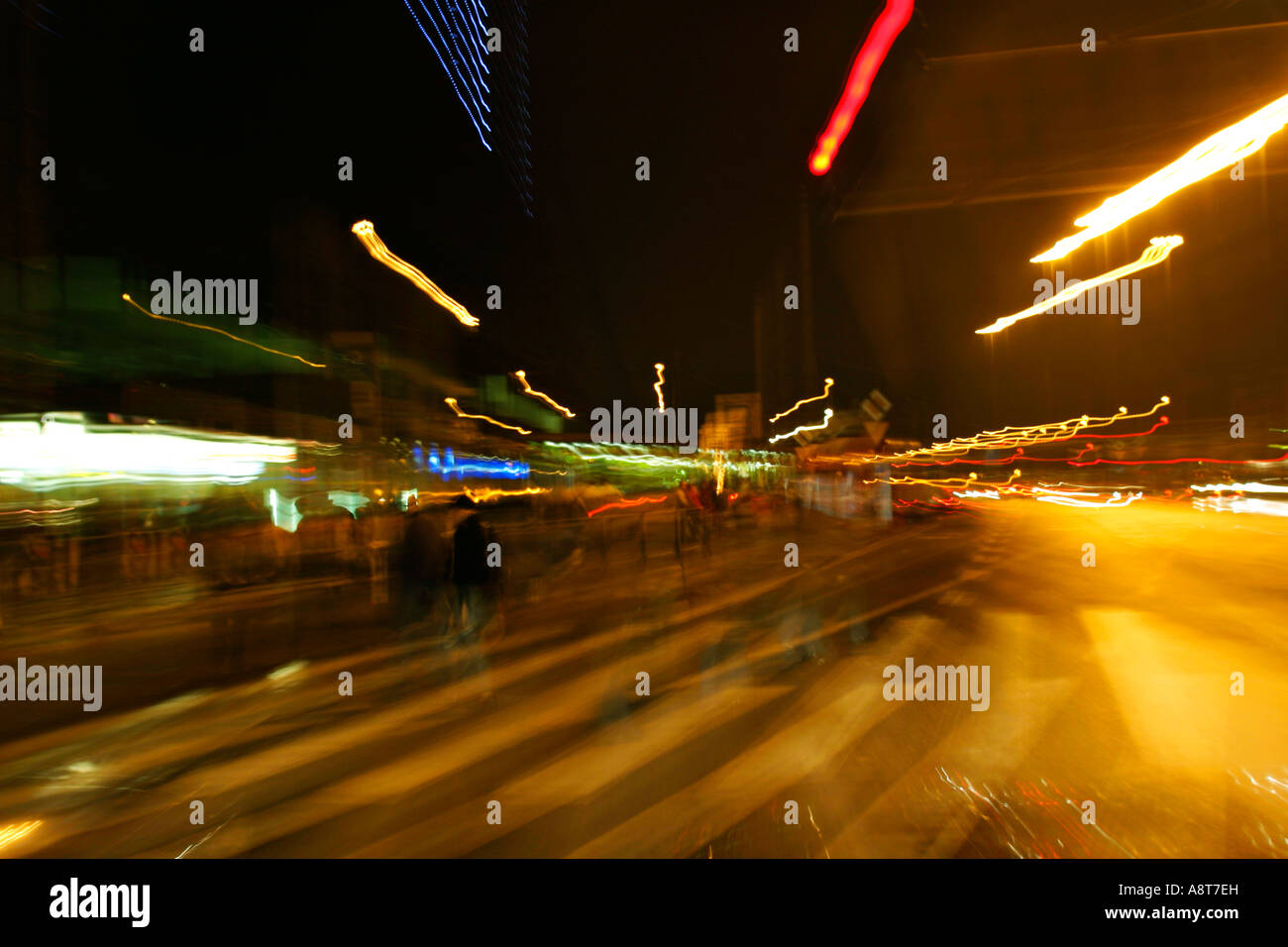Streaked vehicle lights hi-res stock photography and images - Alamy