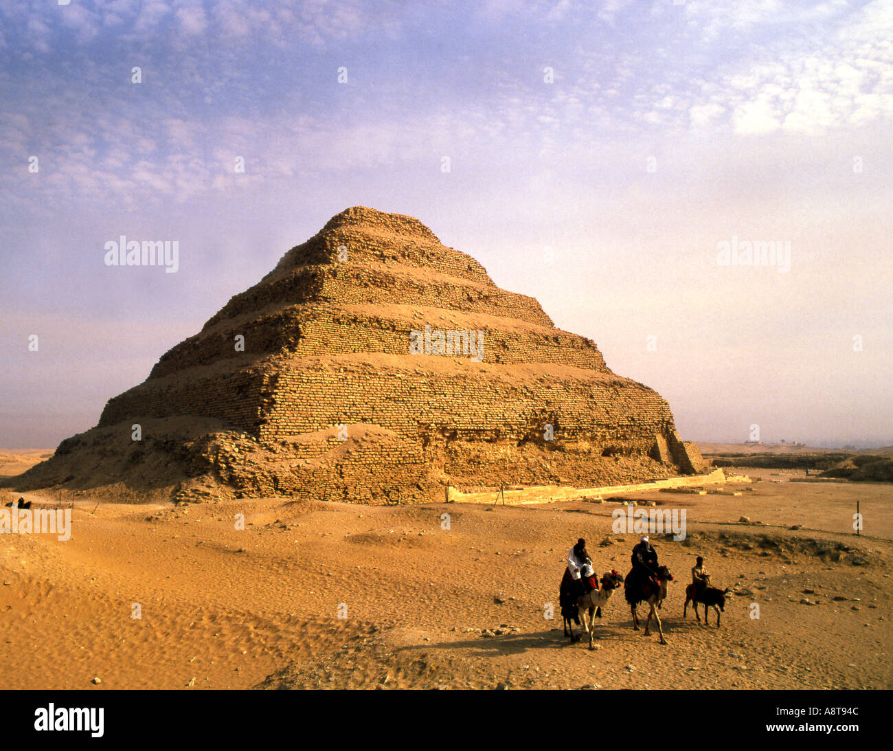 Egypt Saqqara Step Pyramid Stock Photo - Alamy