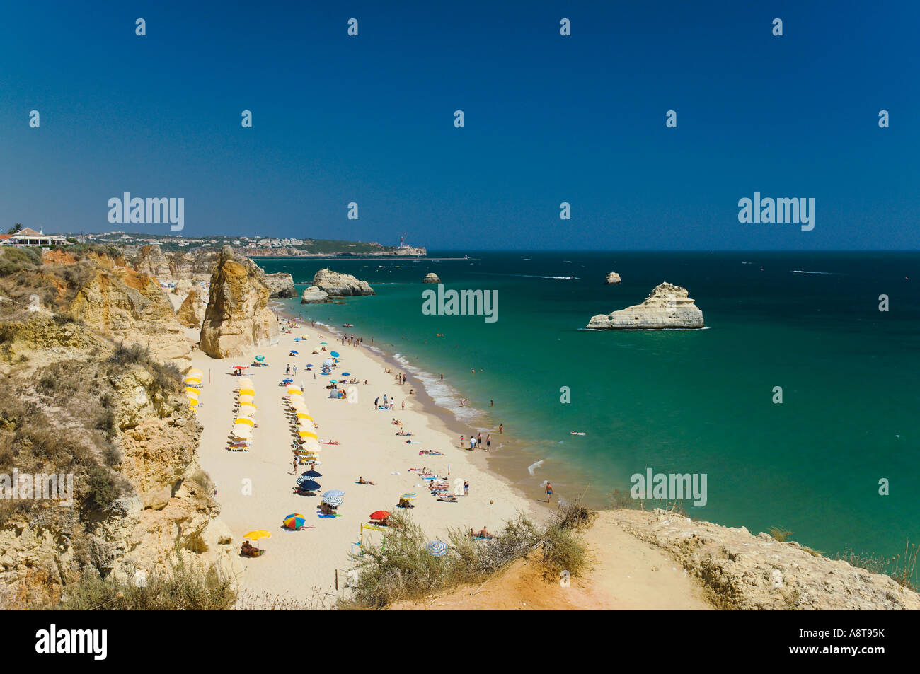 Praia da Rocha beach Algarve Portugal Stock Photo - Alamy