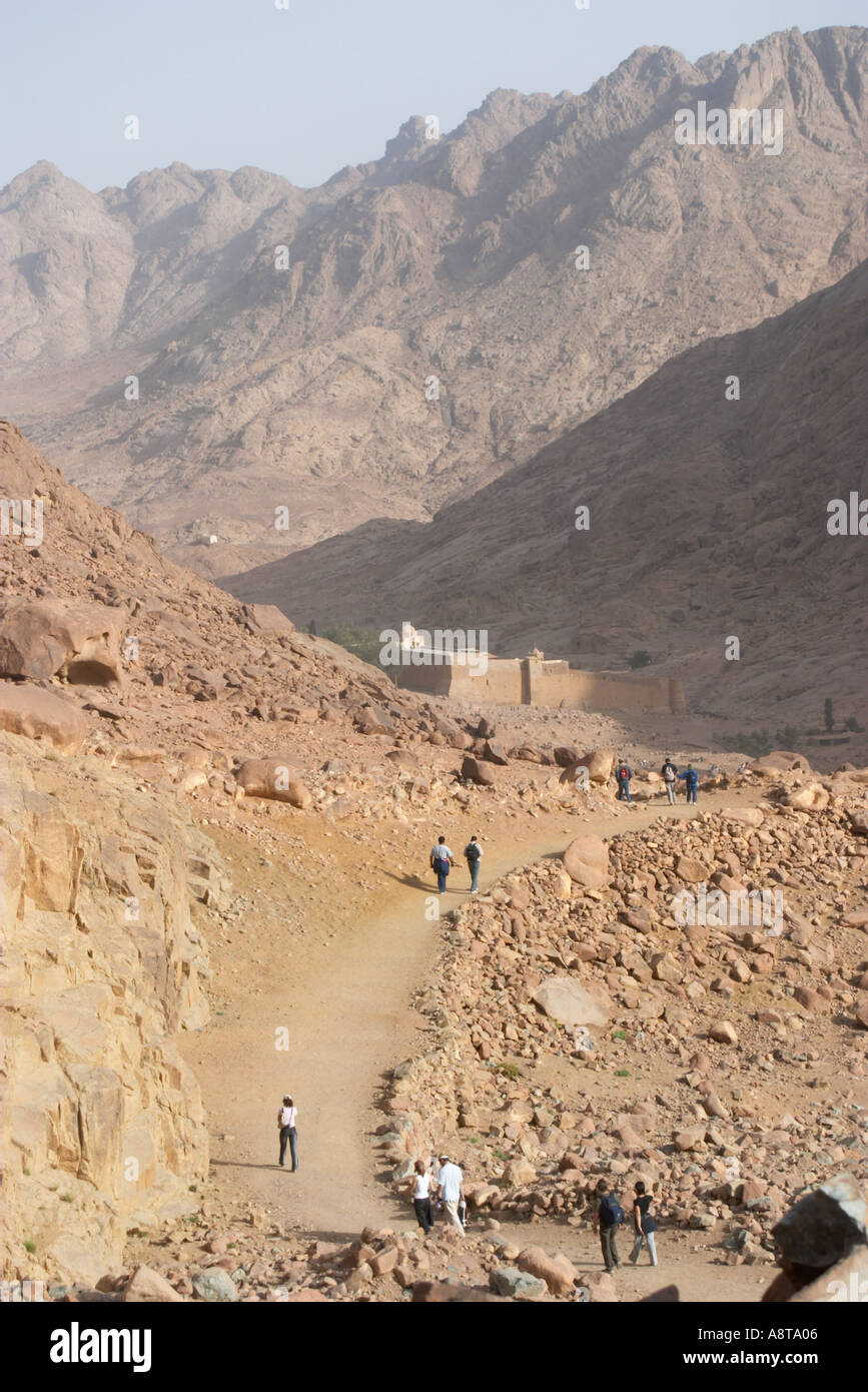 St Catherine s Monestry at the foot of Mount Sinai Gebal Musa Stock ...
