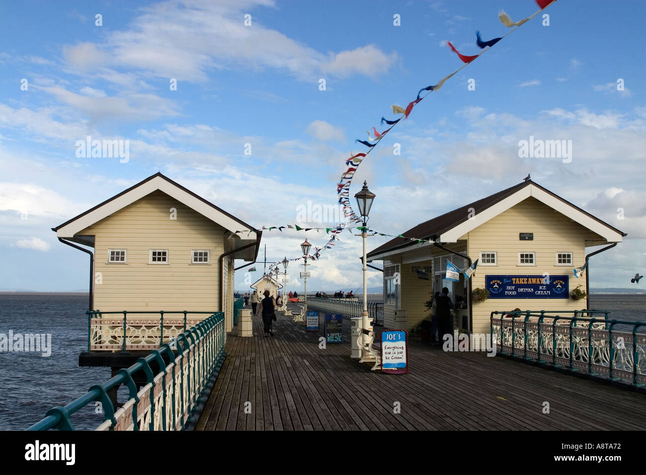 Victorian Pier Penarth South Glamorgan Wales UK Stock Photo - Alamy