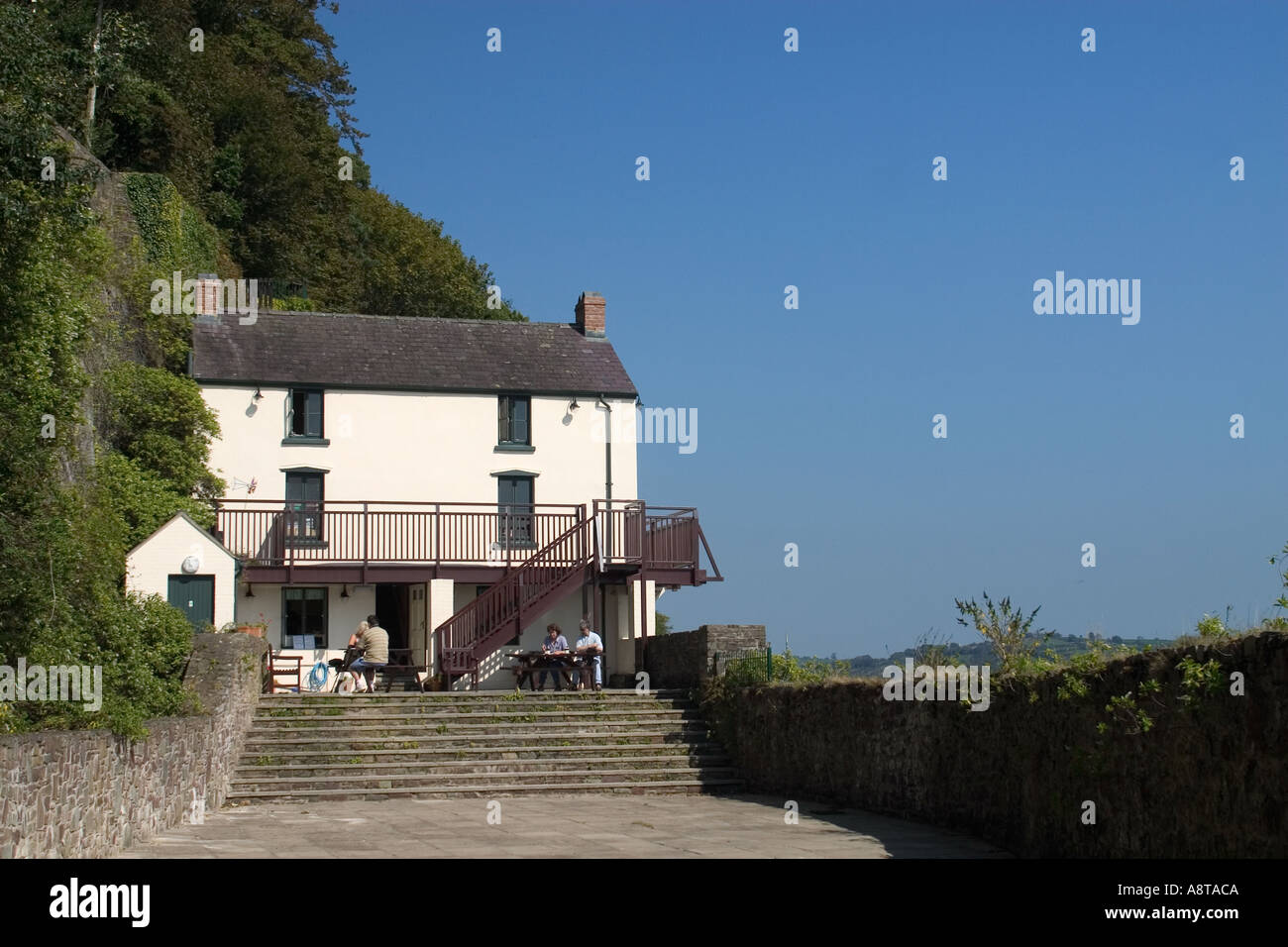 Dylan Thomas' Boathouse Laugharne Carmarthenshire Wales UK Stock Photo ...