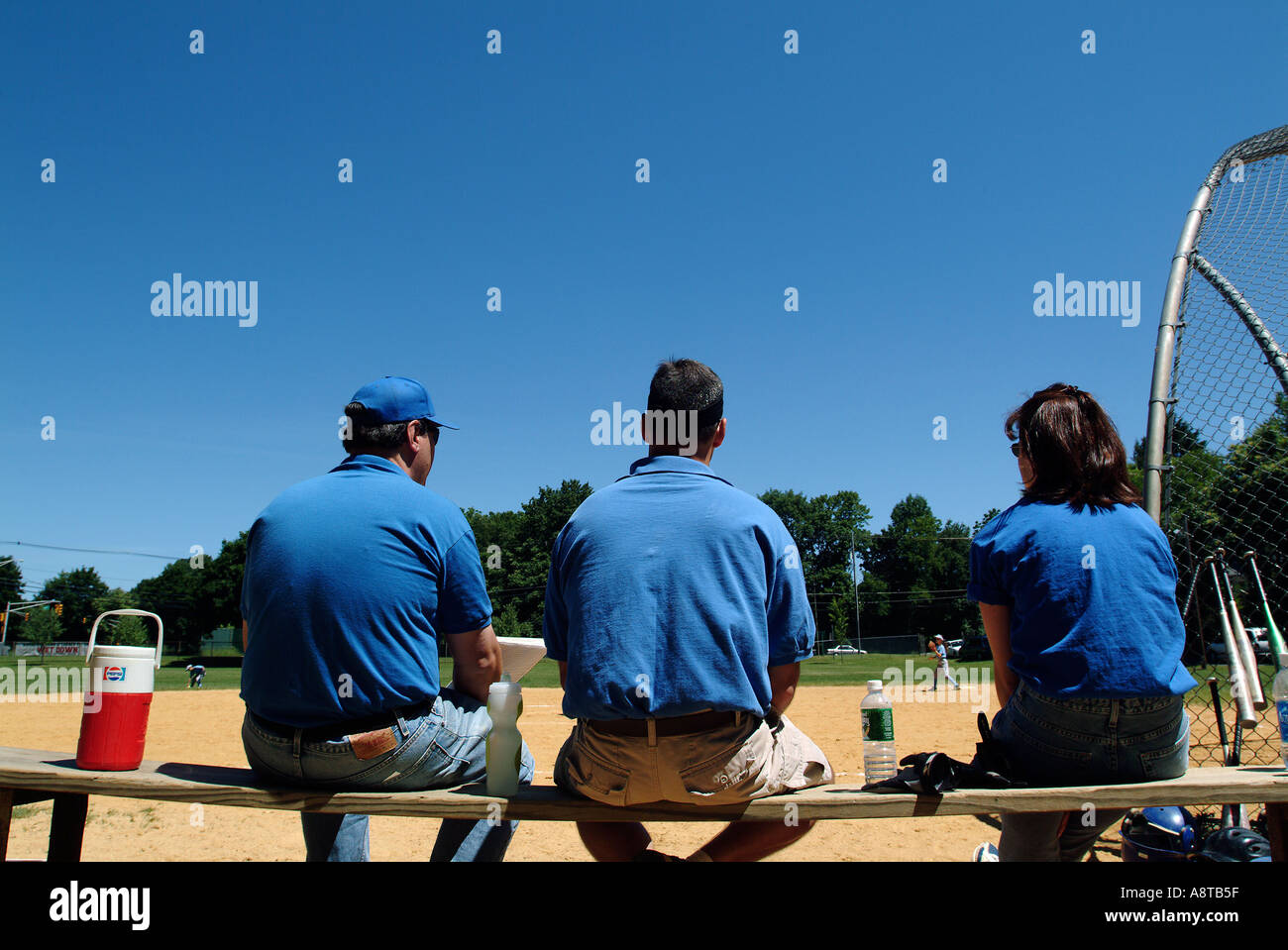 The Softball Coaches Stock Photo - Alamy