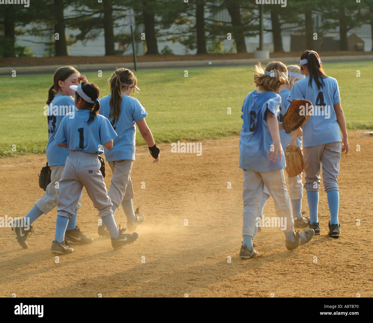 Girl softball batting hi-res stock photography and images - Alamy