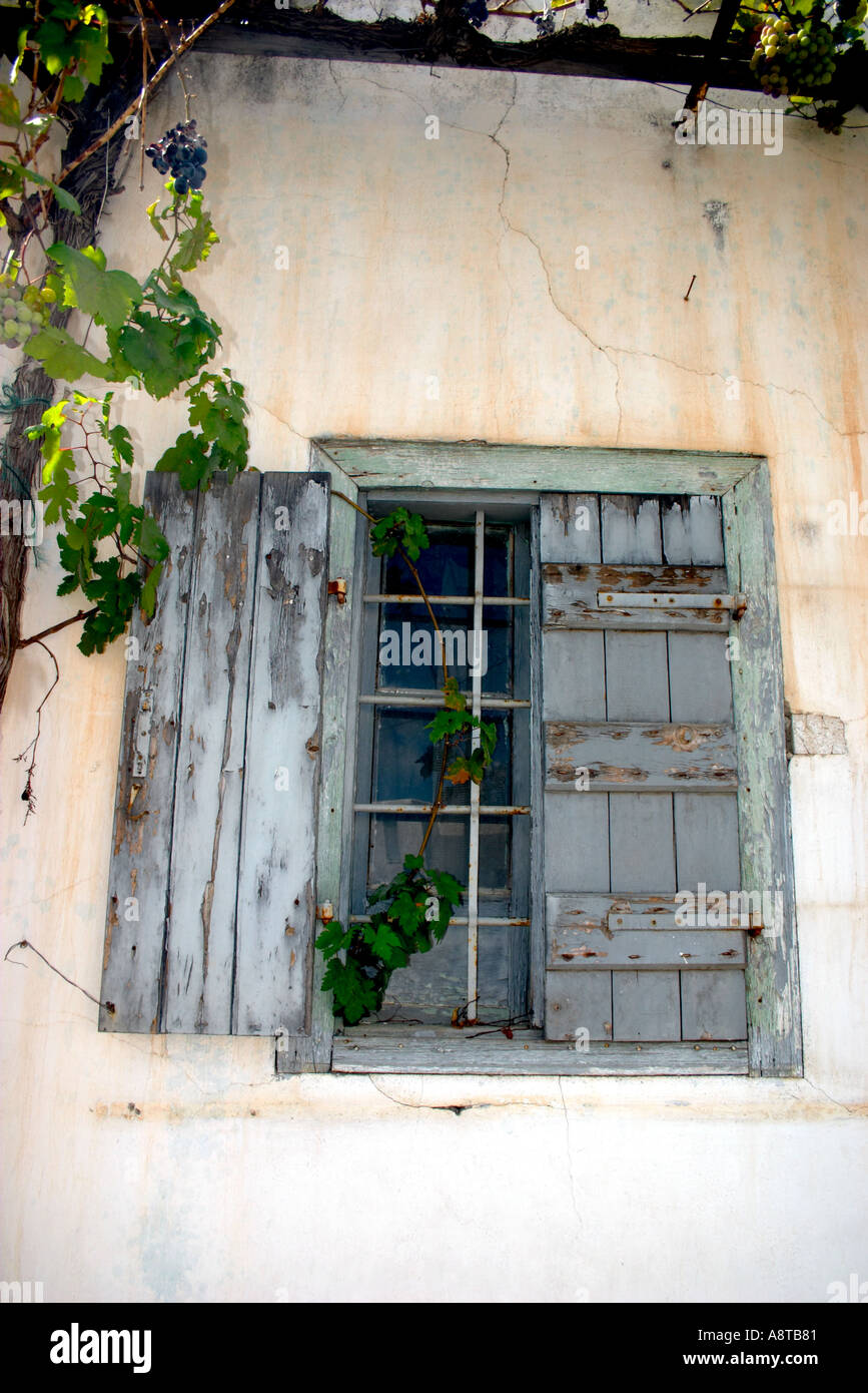 Window Crete Greece Stock Photo - Alamy