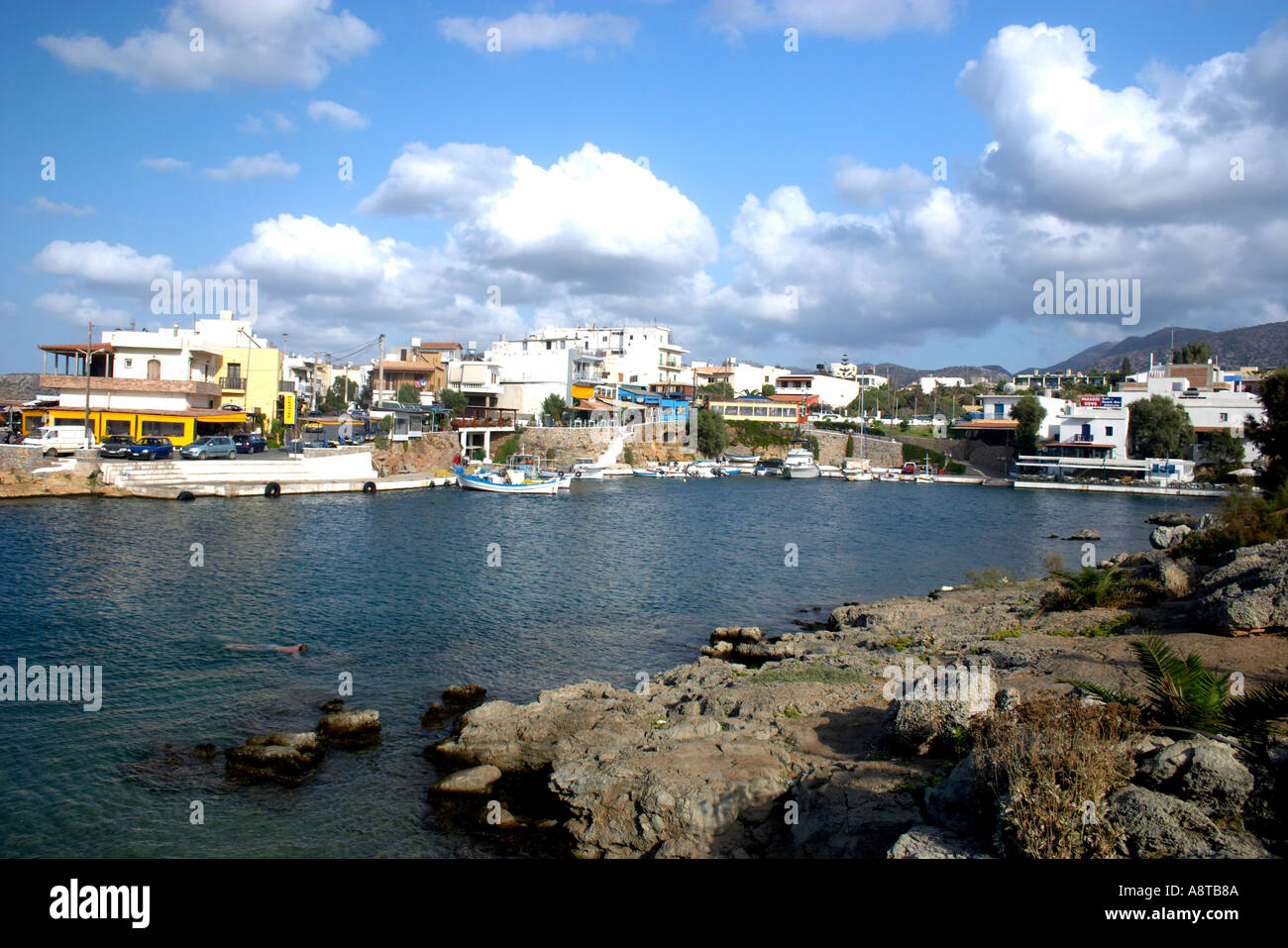 Malia crete harbour hi-res stock photography and images - Alamy