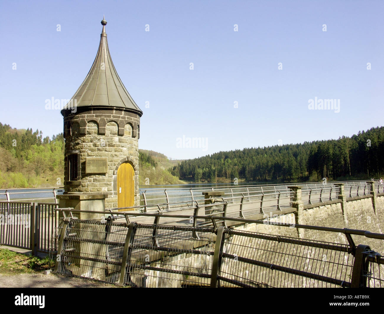 Hasper dam, Germany, North Rhine-Westphalia, Ruhr Area, Hagen Stock ...