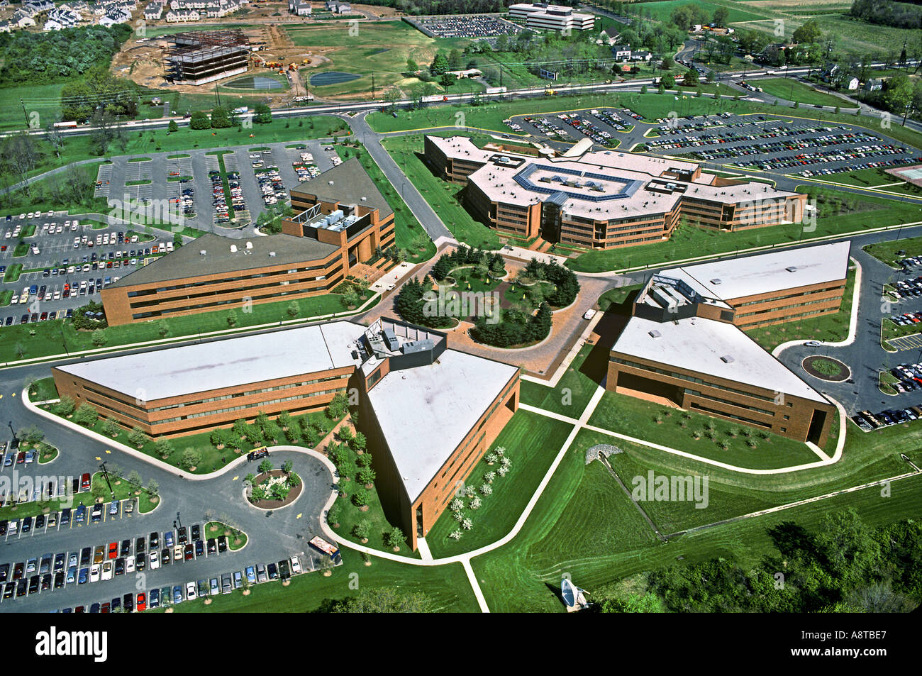 Corporate Park Aerial New Jersey Stock Photo - Alamy