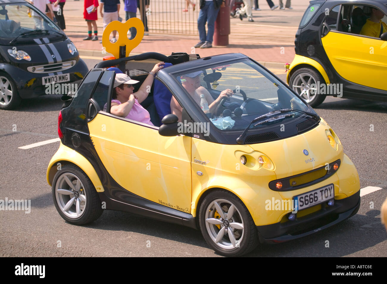 Convertable Smart car Stock Photo - Alamy