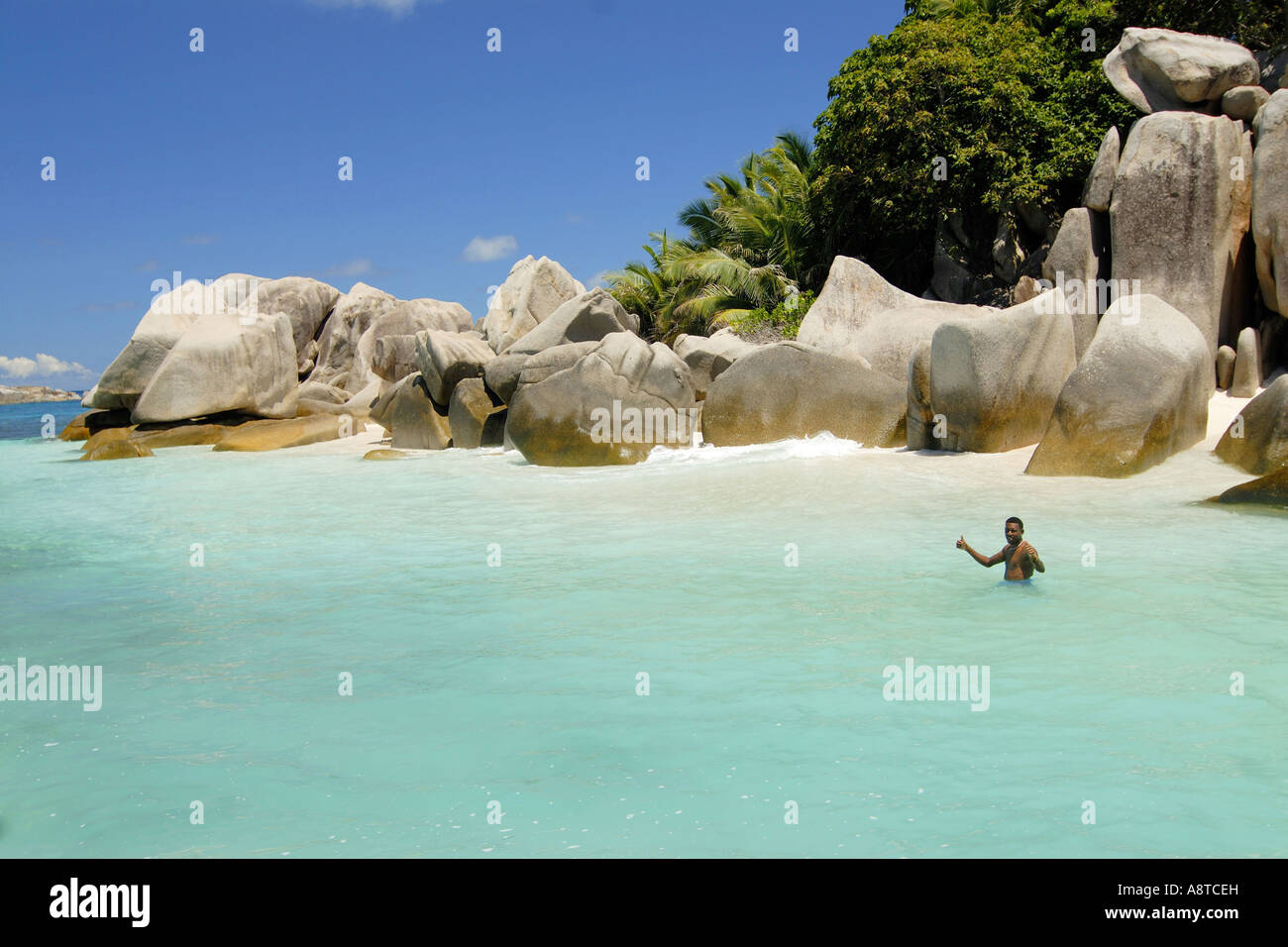 rocks on the Ile de Coco, Seychelles, Mahe Stock Photo - Alamy