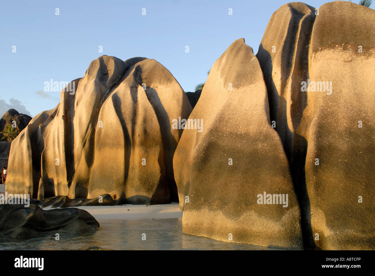 rocks on La Digue, Seychelles Stock Photo - Alamy