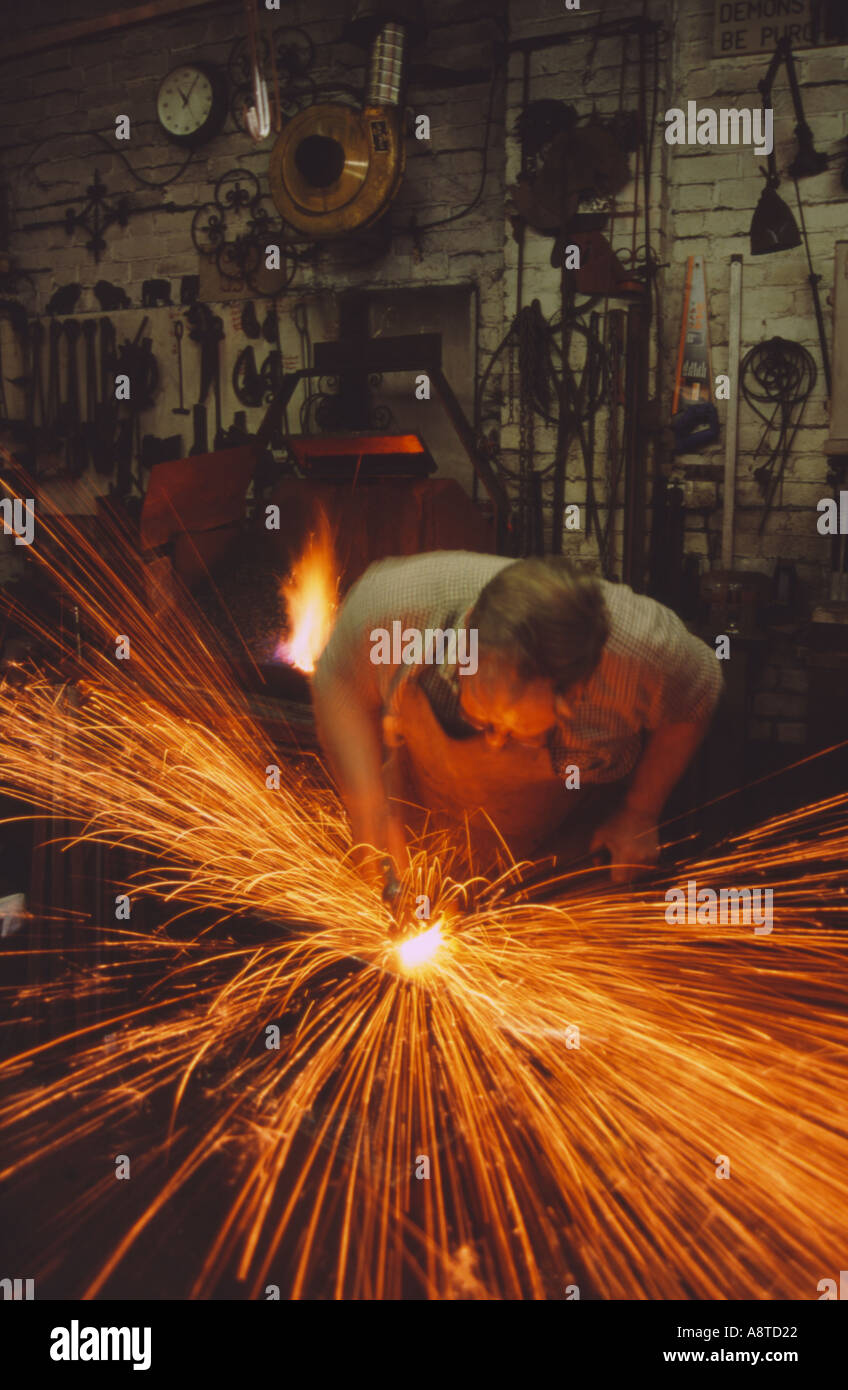 Anvil with sparks flying hi-res stock photography and images - Alamy