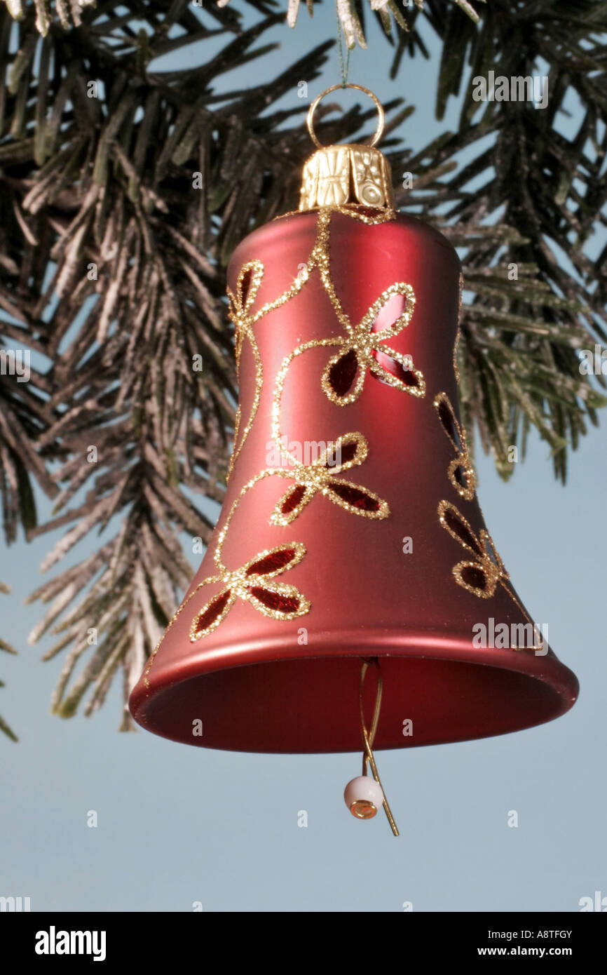 red Christmas bell Stock Photo - Alamy