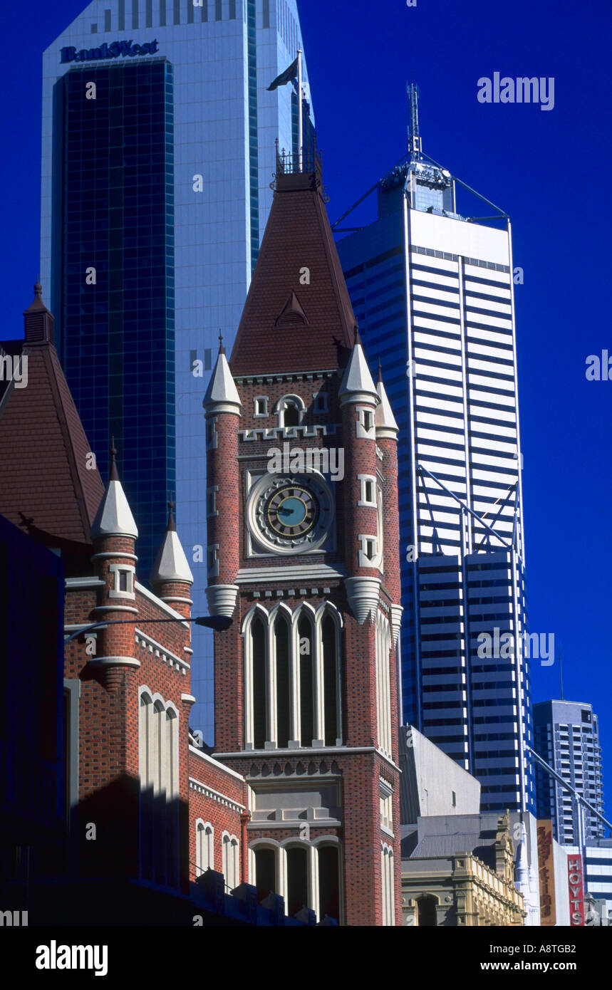 View of the Town Hall Clock Tower at the corner of Hay and Barrack ...