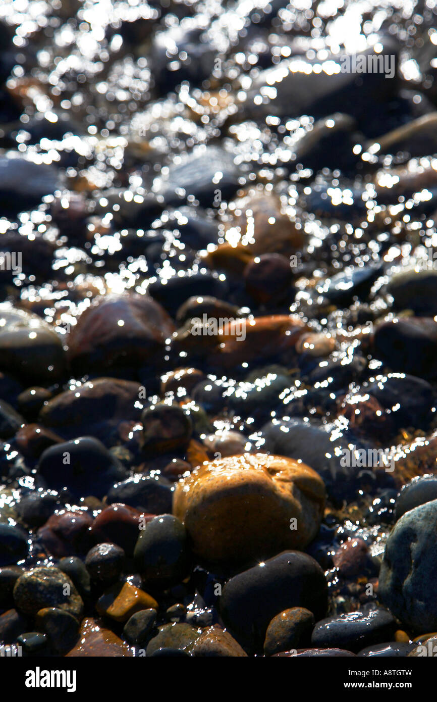 pebbles water on lake shore Stock Photo - Alamy