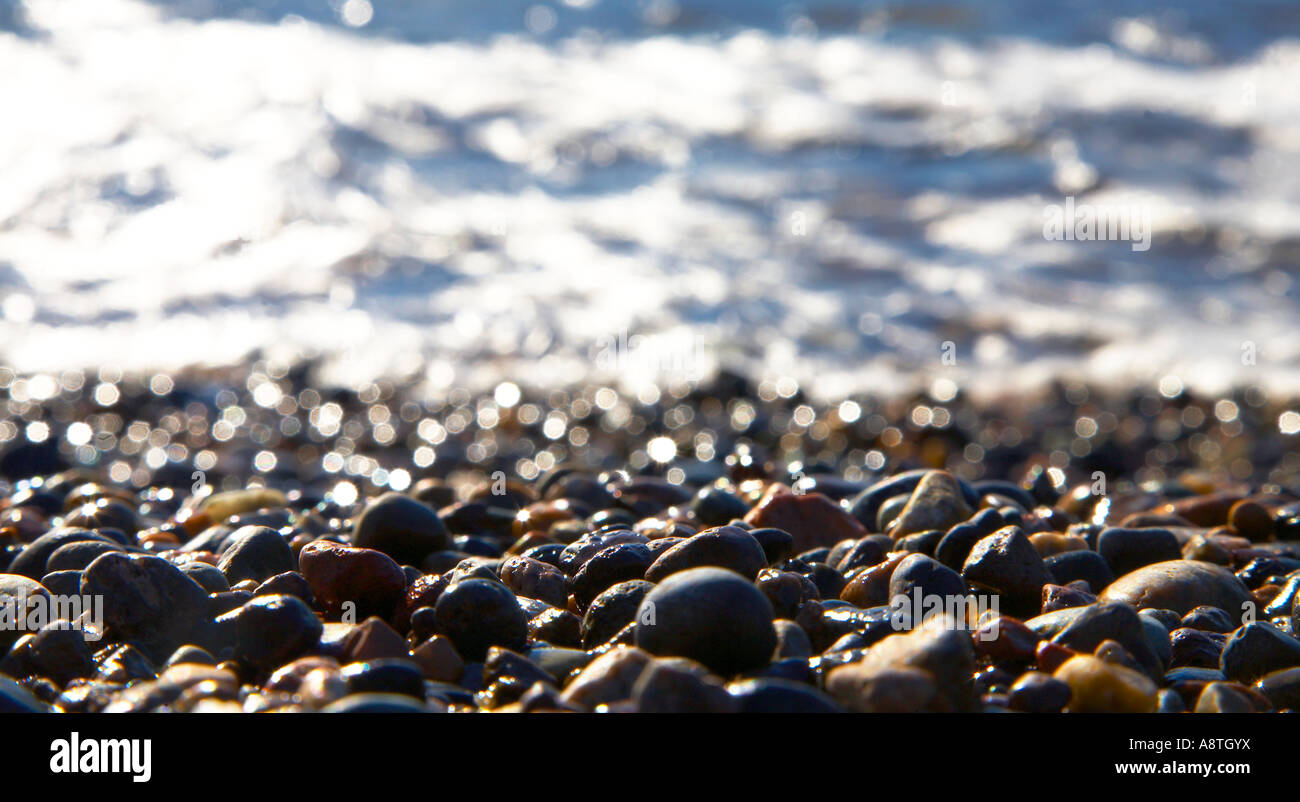 shingle shoreline of lake Stock Photo - Alamy