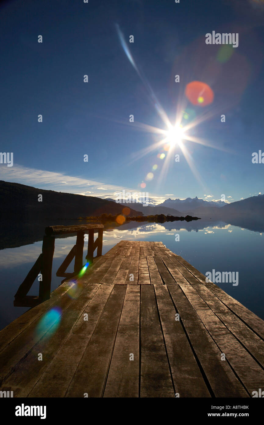 turquoise lake, Todos Los Santos, Chile Stock Photo - Alamy