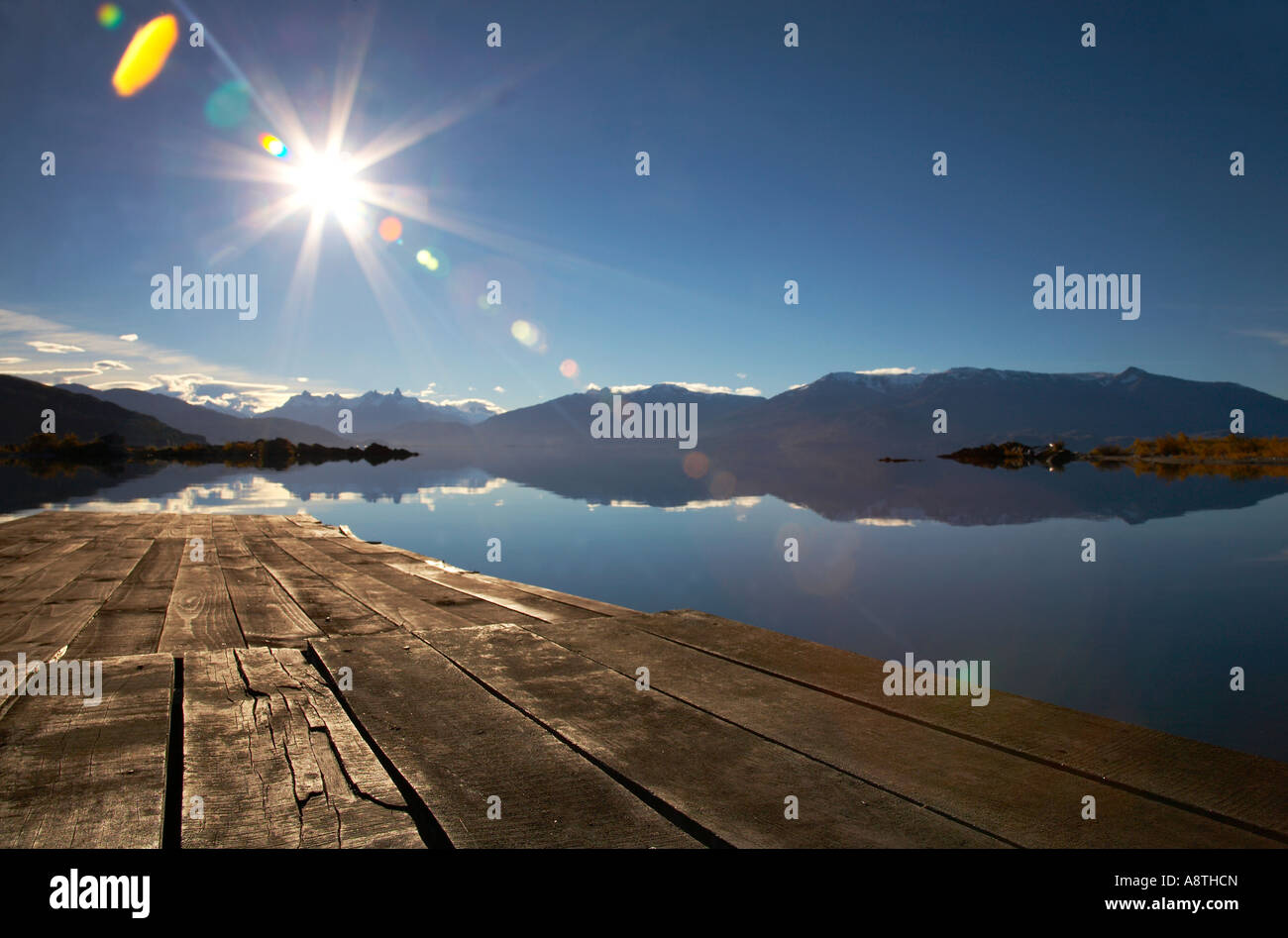 turquoise lake, Todos Los Santos, Chile Stock Photo - Alamy