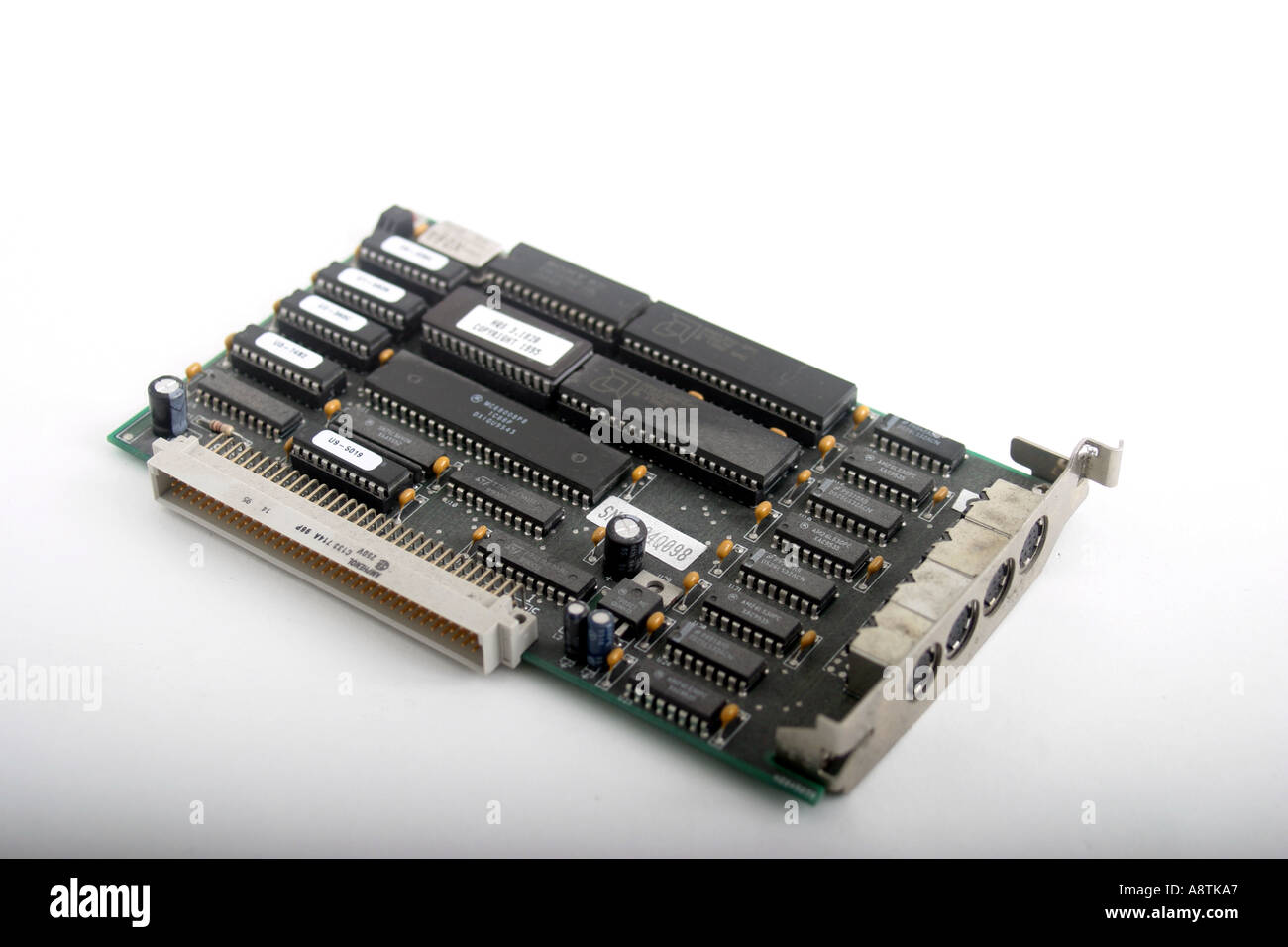 Nubus four port modem card for use with Apple Macintosh Stock Photo - Alamy