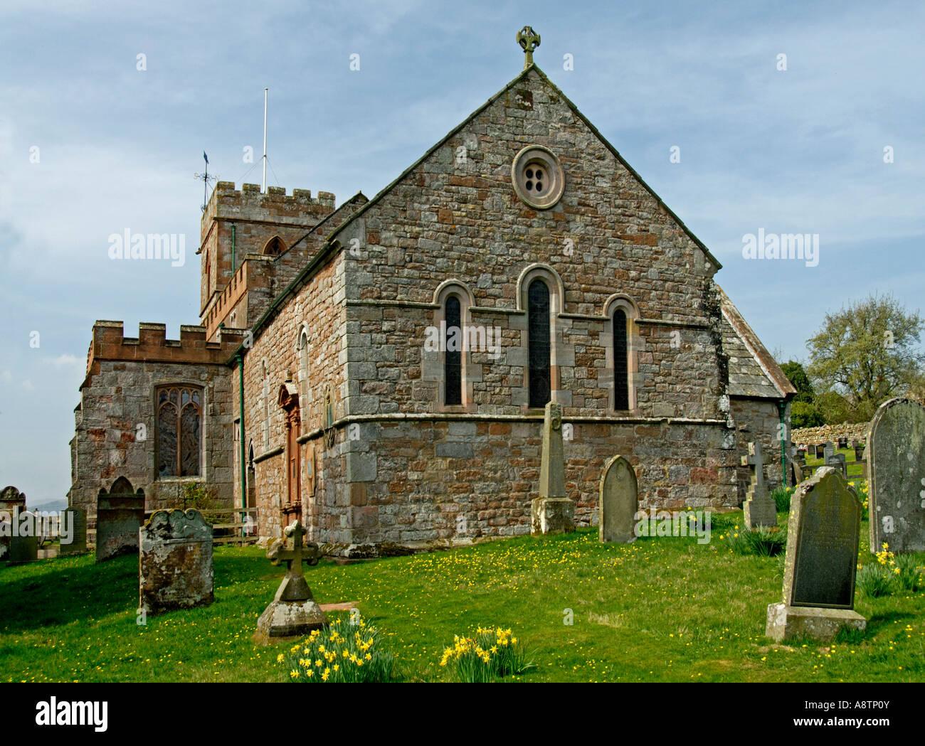 Church of Saint Andrew, Dacre. Lake District National Park, Cumbria ...