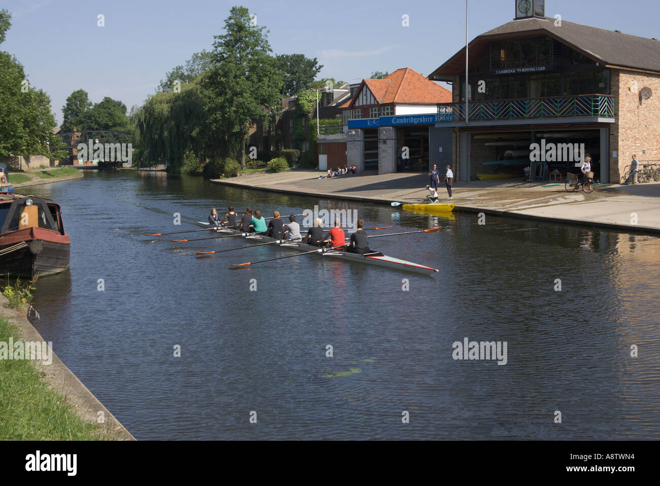 Rowing cambridge boat hi-res stock photography and images - Alamy