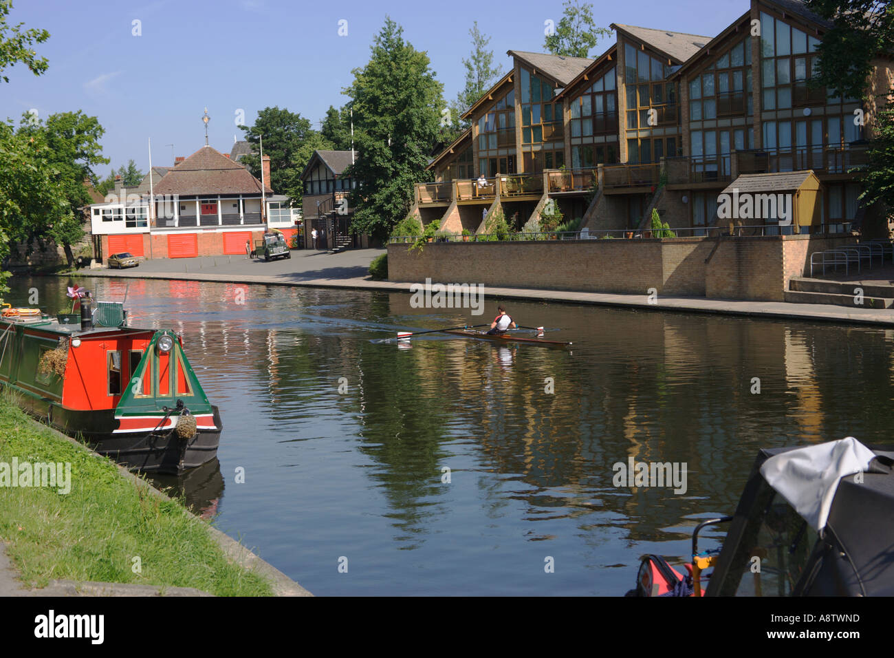 Rowing on the river cam hi-res stock photography and images - Alamy