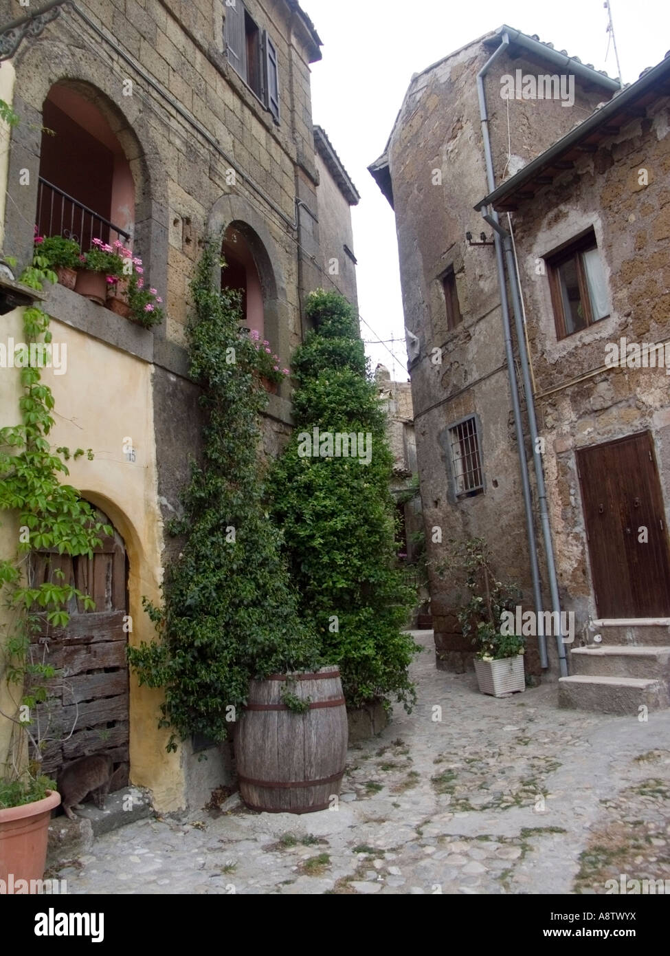 Calcata town centre hi-res stock photography and images - Alamy
