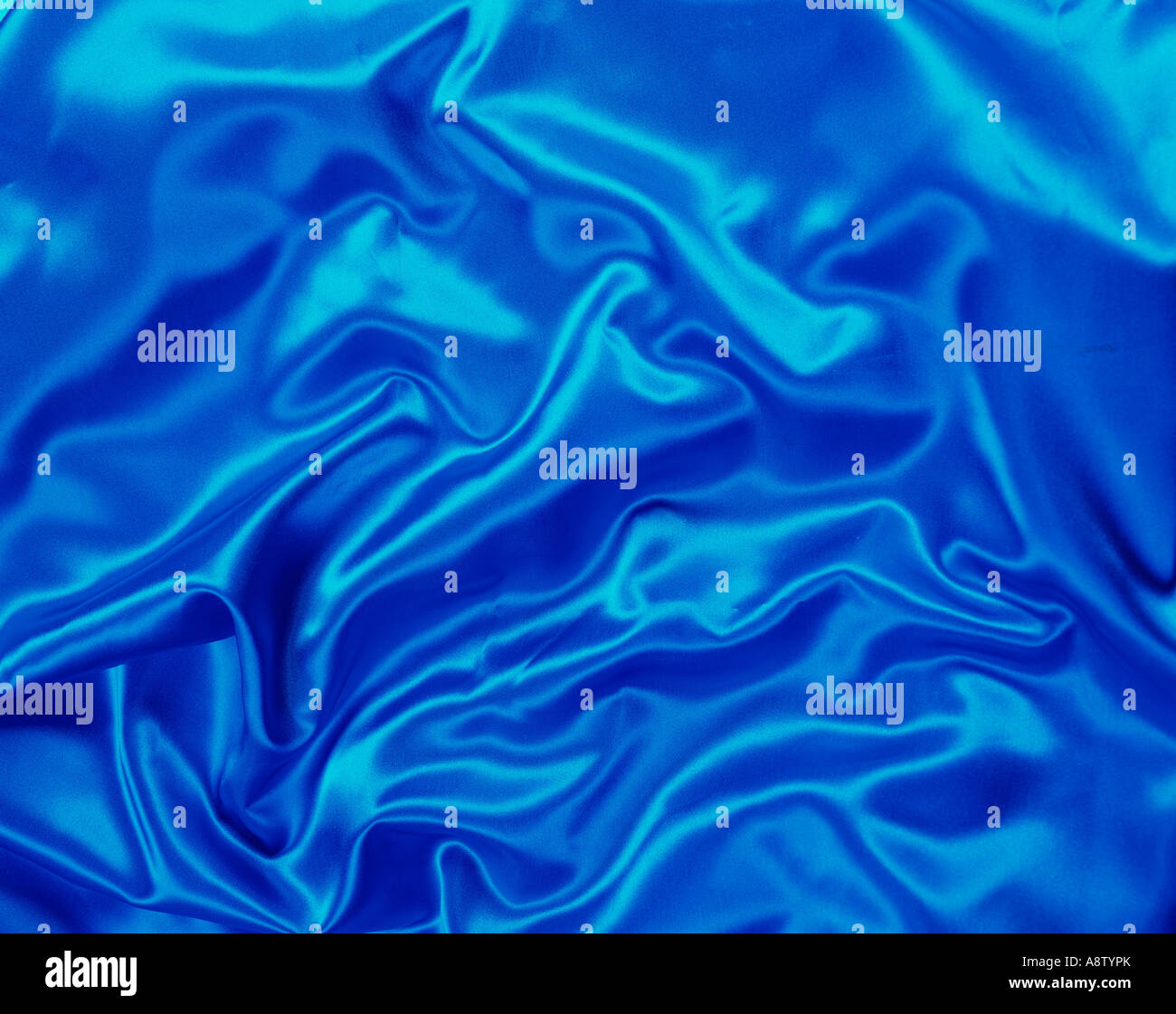 Still life close up of blue satin cloth Stock Photo - Alamy