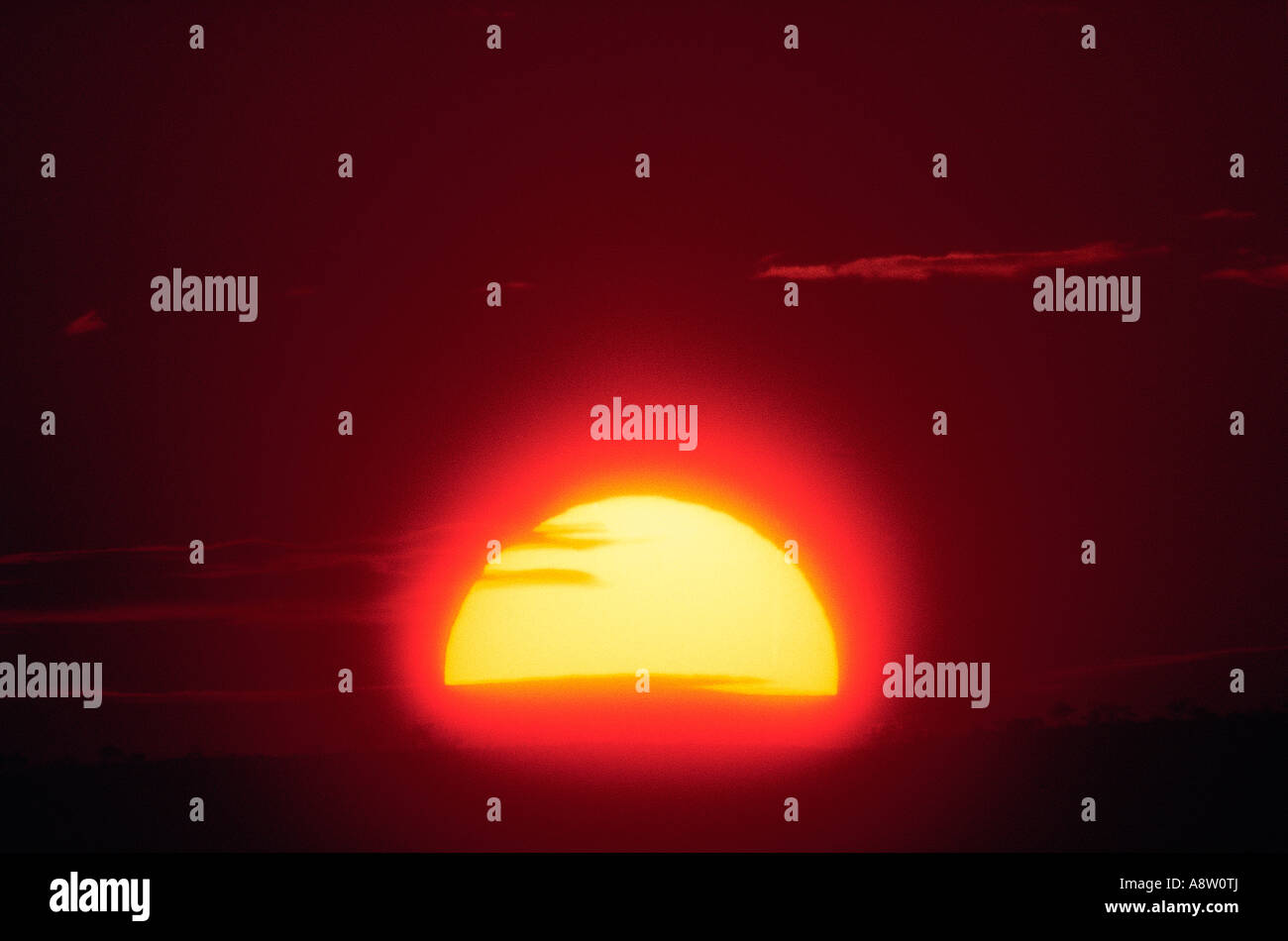 Environment nature Sunset over landscape Stock Photo - Alamy