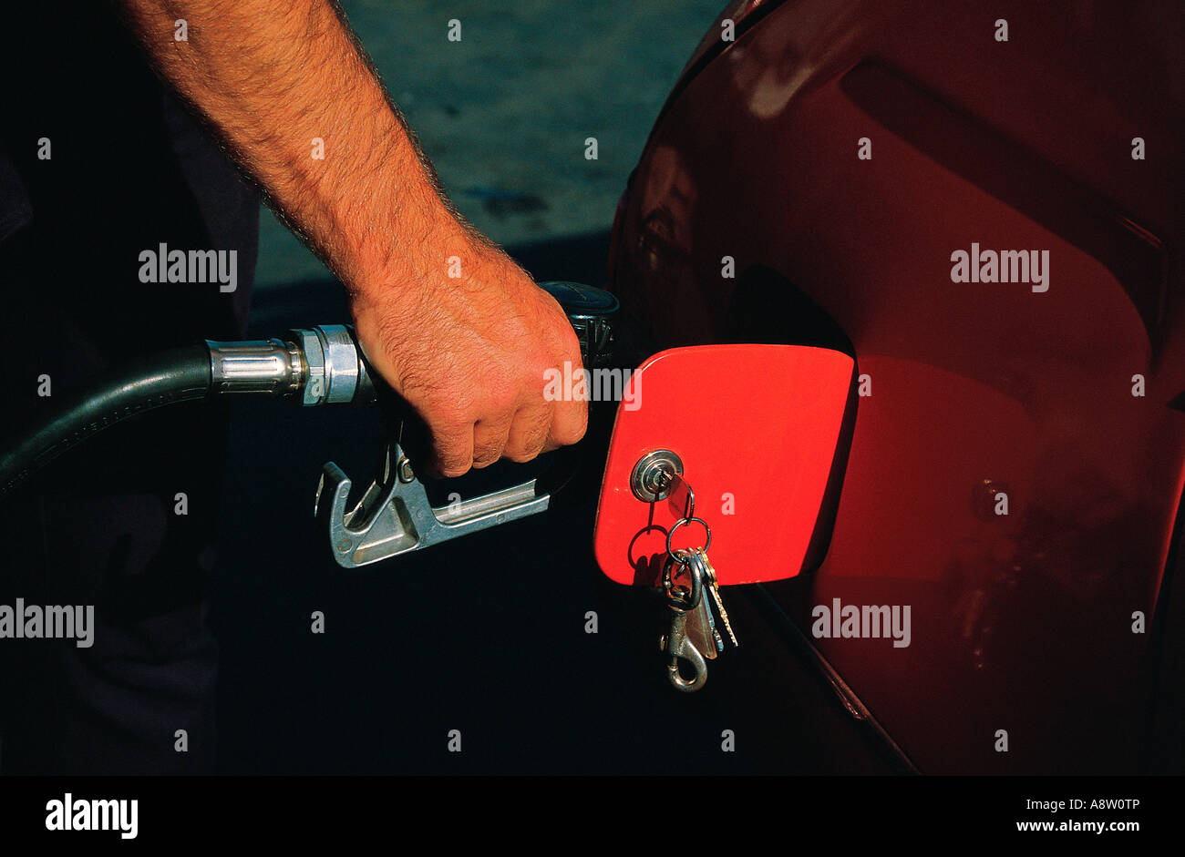 Fuel pump attendant hi-res stock photography and images - Alamy