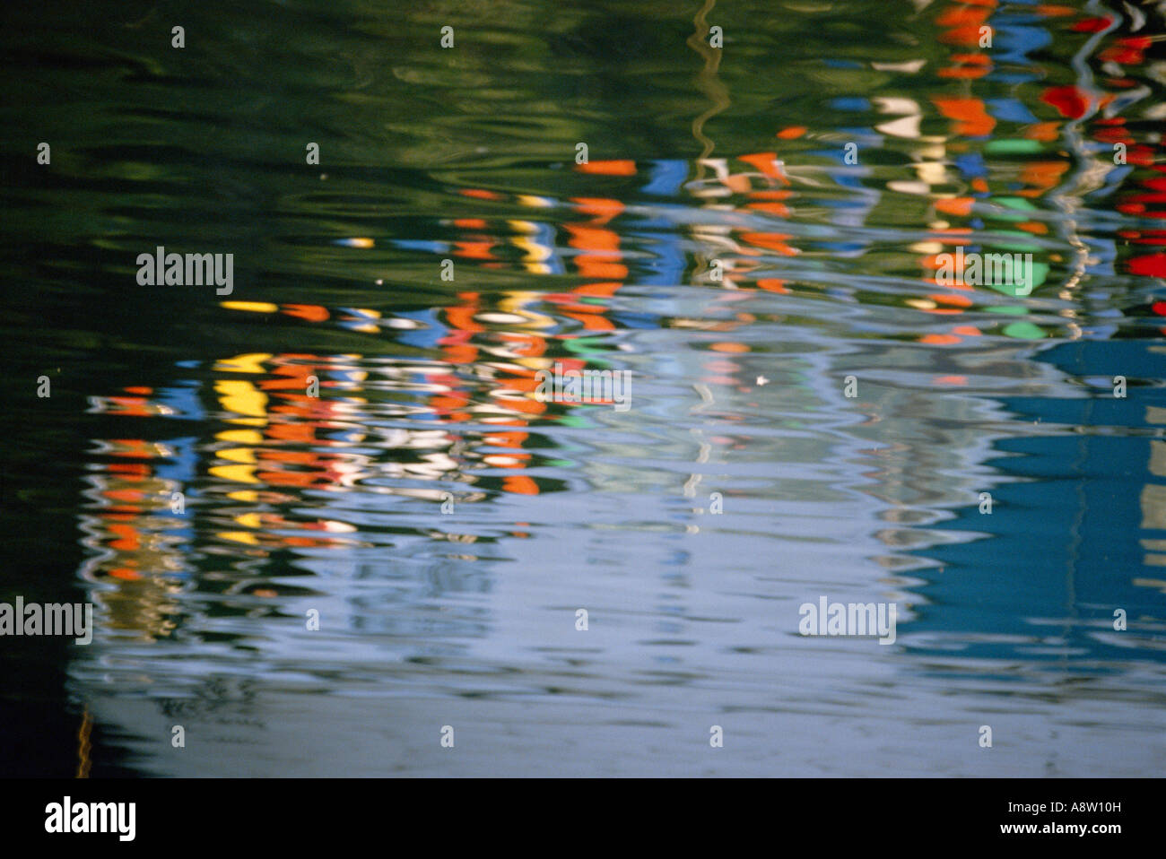 Water surface ripples reflections pattern Stock Photo - Alamy
