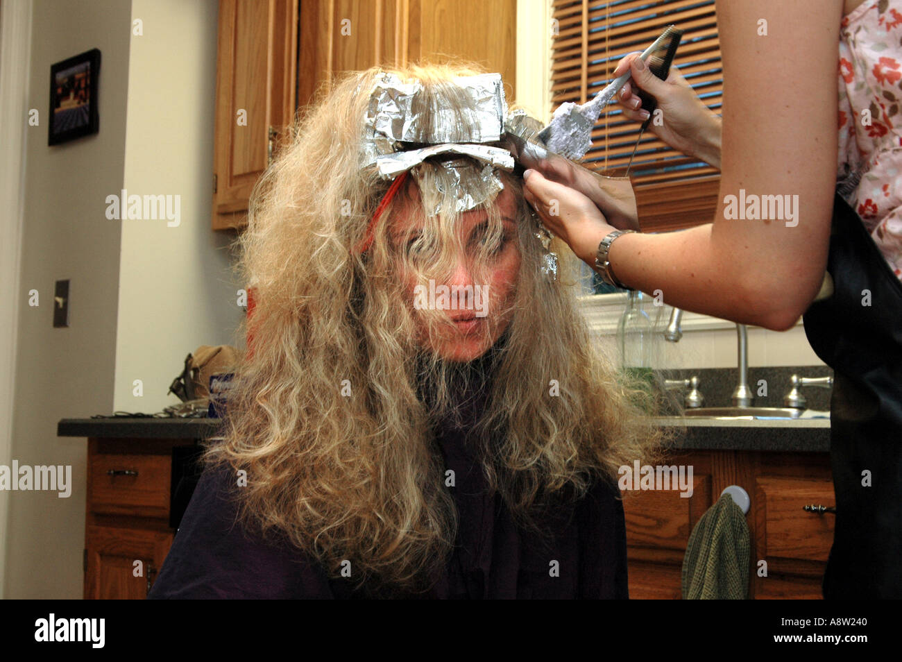 Woman Hair Dye Funny High Resolution Stock Photography and Images - Alamy