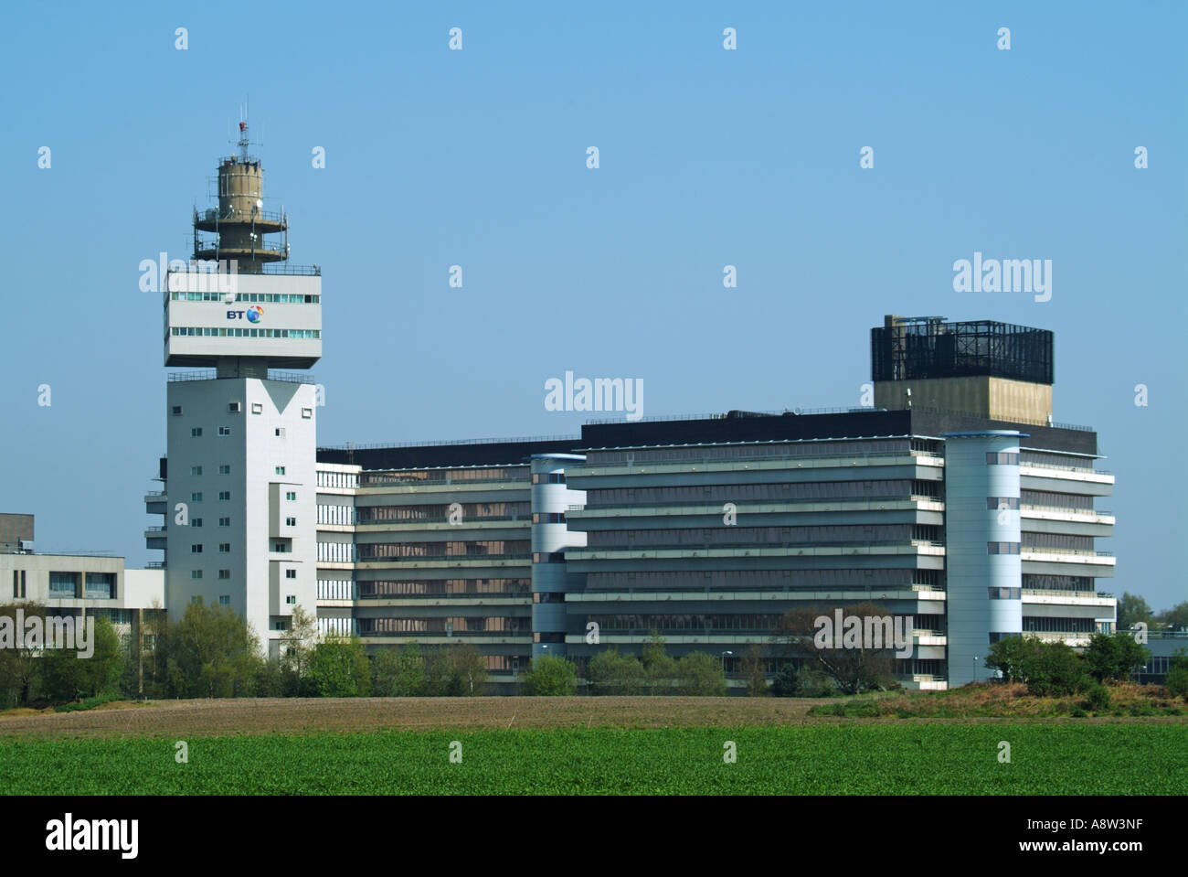 Tower & buildings at British Telecom BT telecoms business technology ...