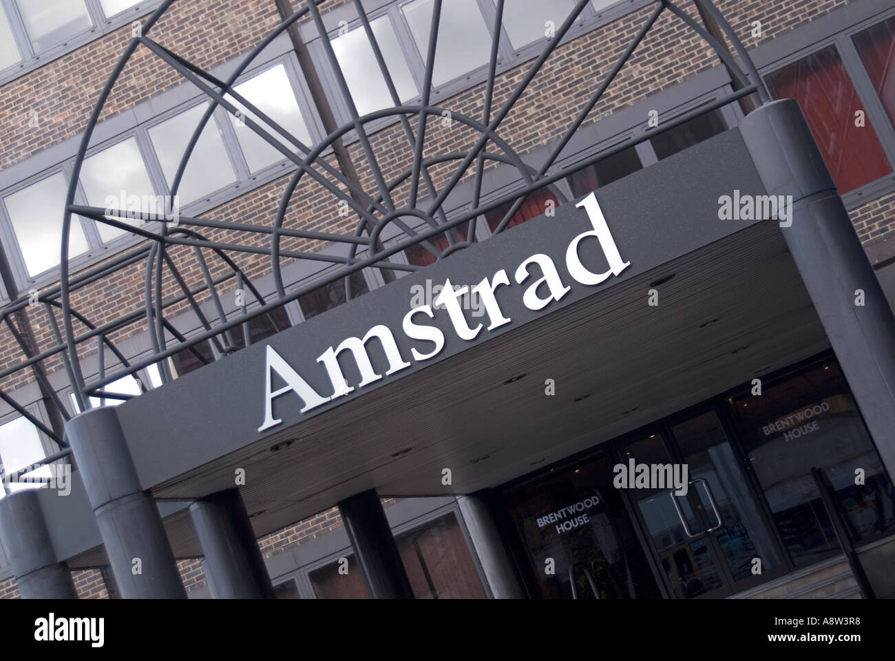 Entrance canopy and signs to the Amstrad offices as featured in the ...