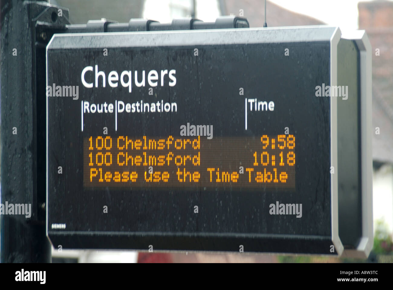 Bus stop time table hi-res stock photography and images - Alamy