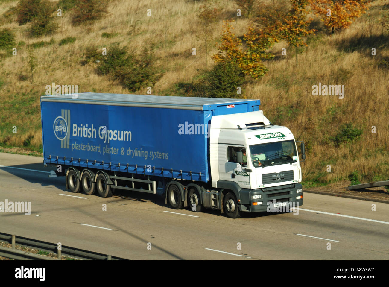 Side & front view British Gypsum plaster plasterboard plaster business ...