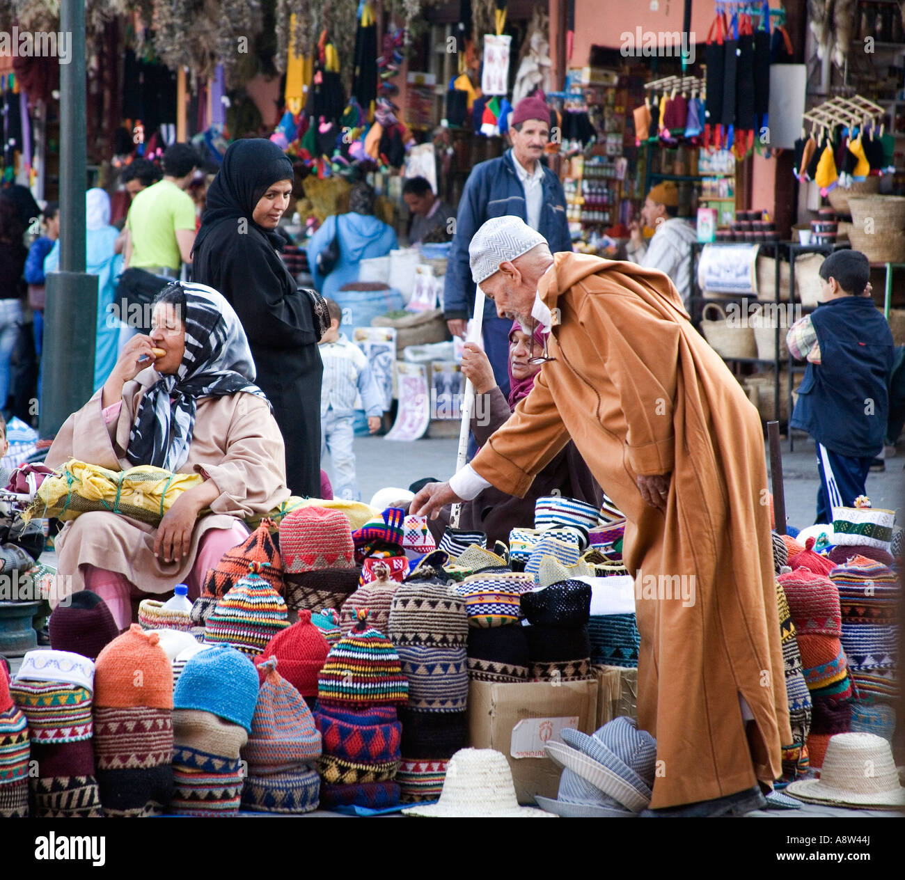 The Souk Market in Marrakech Morocco Stock Photo - Alamy