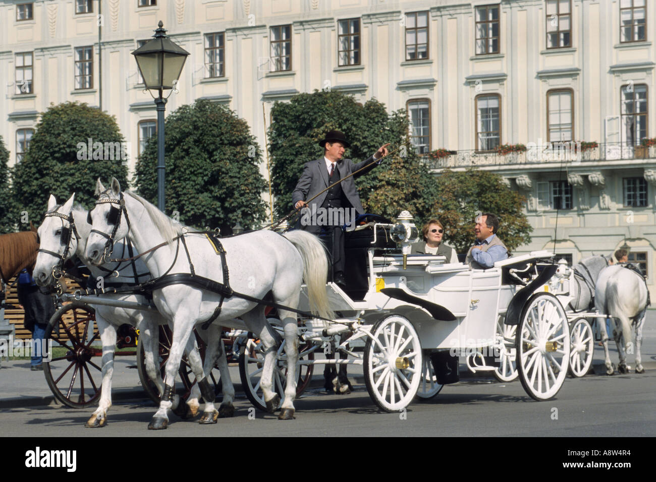 Vienna fiaker in front of the hofburg hi-res stock photography and ...