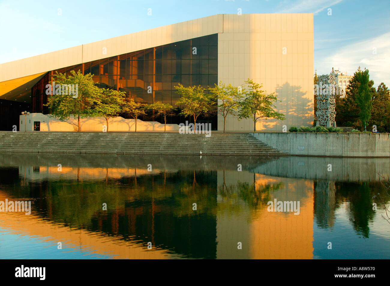 The Spokane River flows in front of the Spokane Center site of the ...
