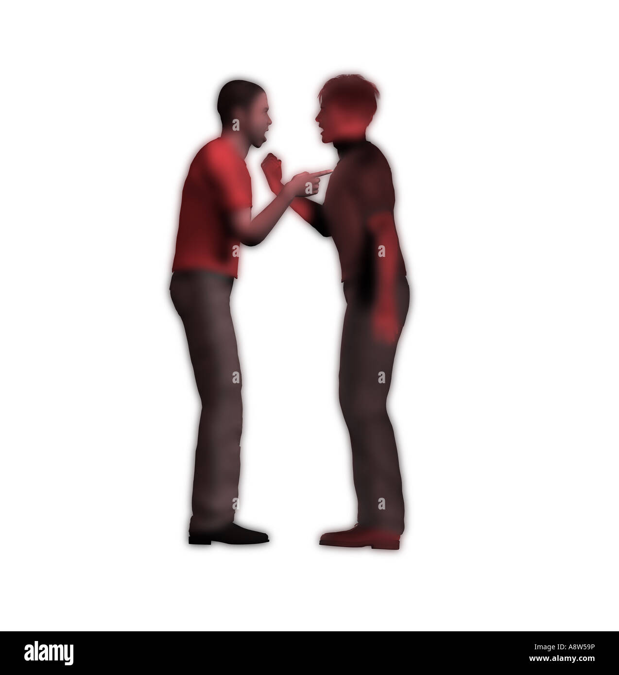 Two young men arguing Stock Photo - Alamy