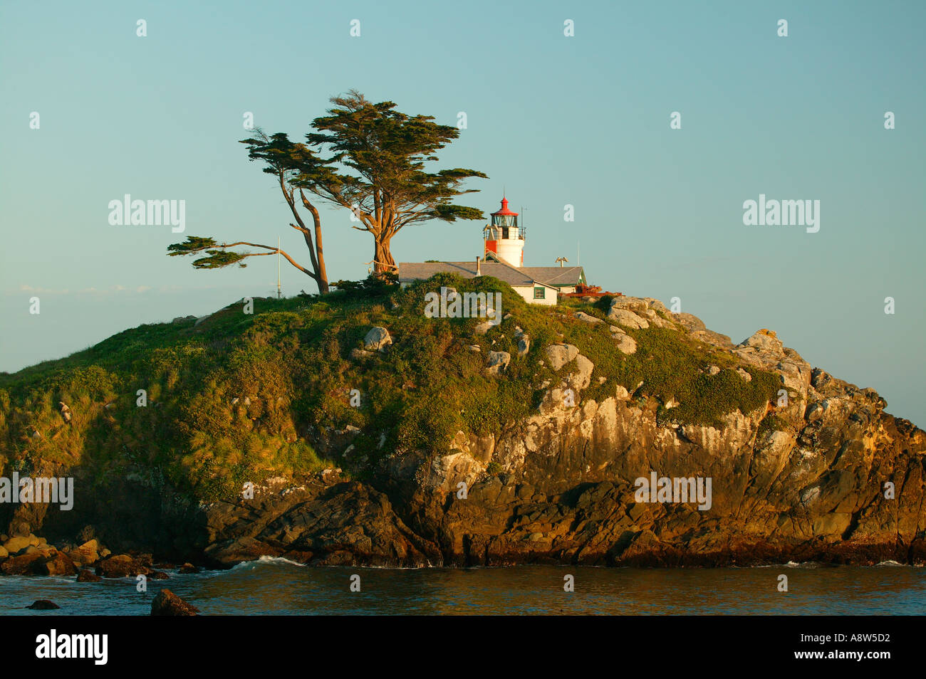 Battery Point Lighthouse Crescent City California Stock Photo - Alamy