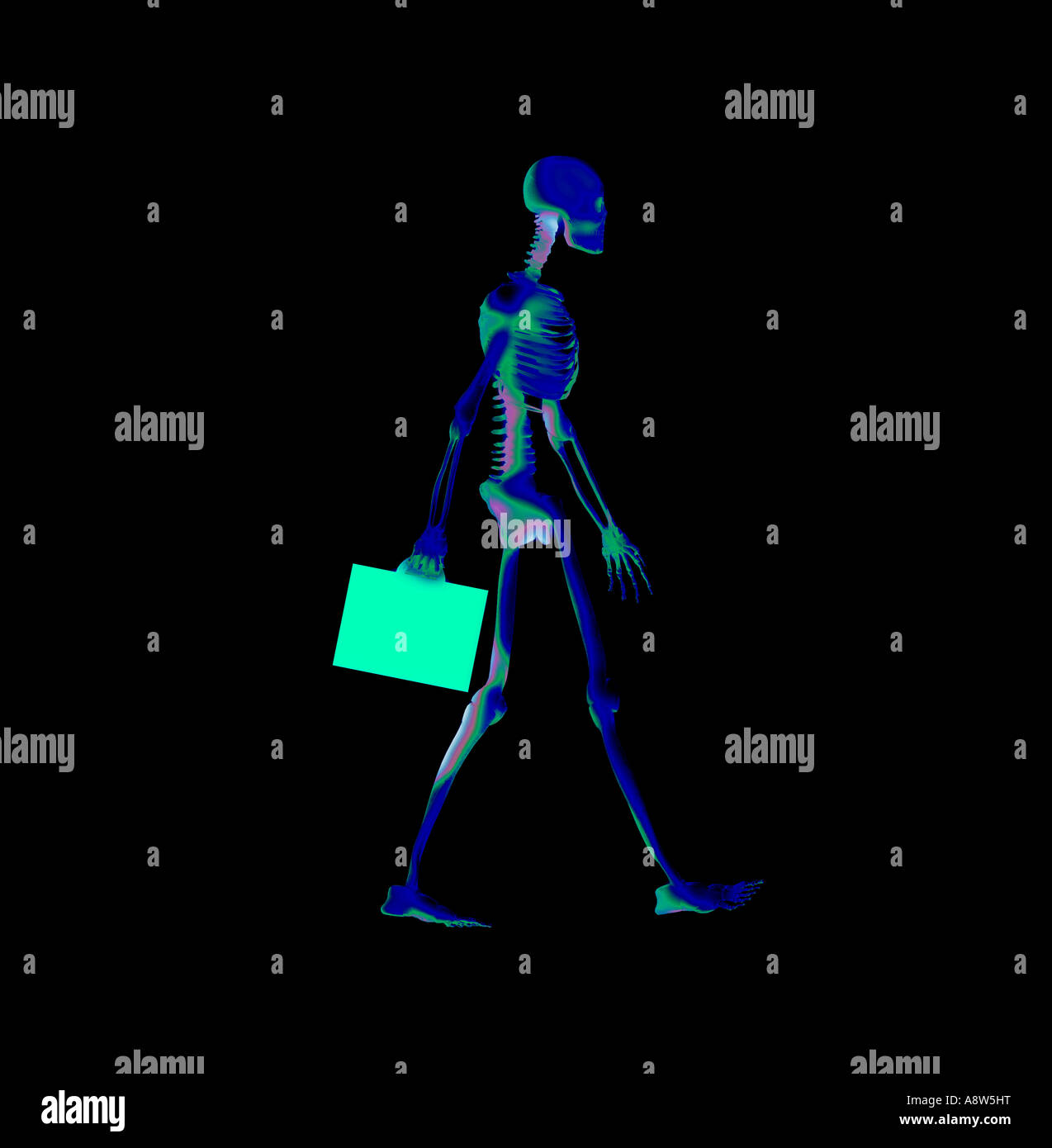 Skeleton business person Stock Photo - Alamy