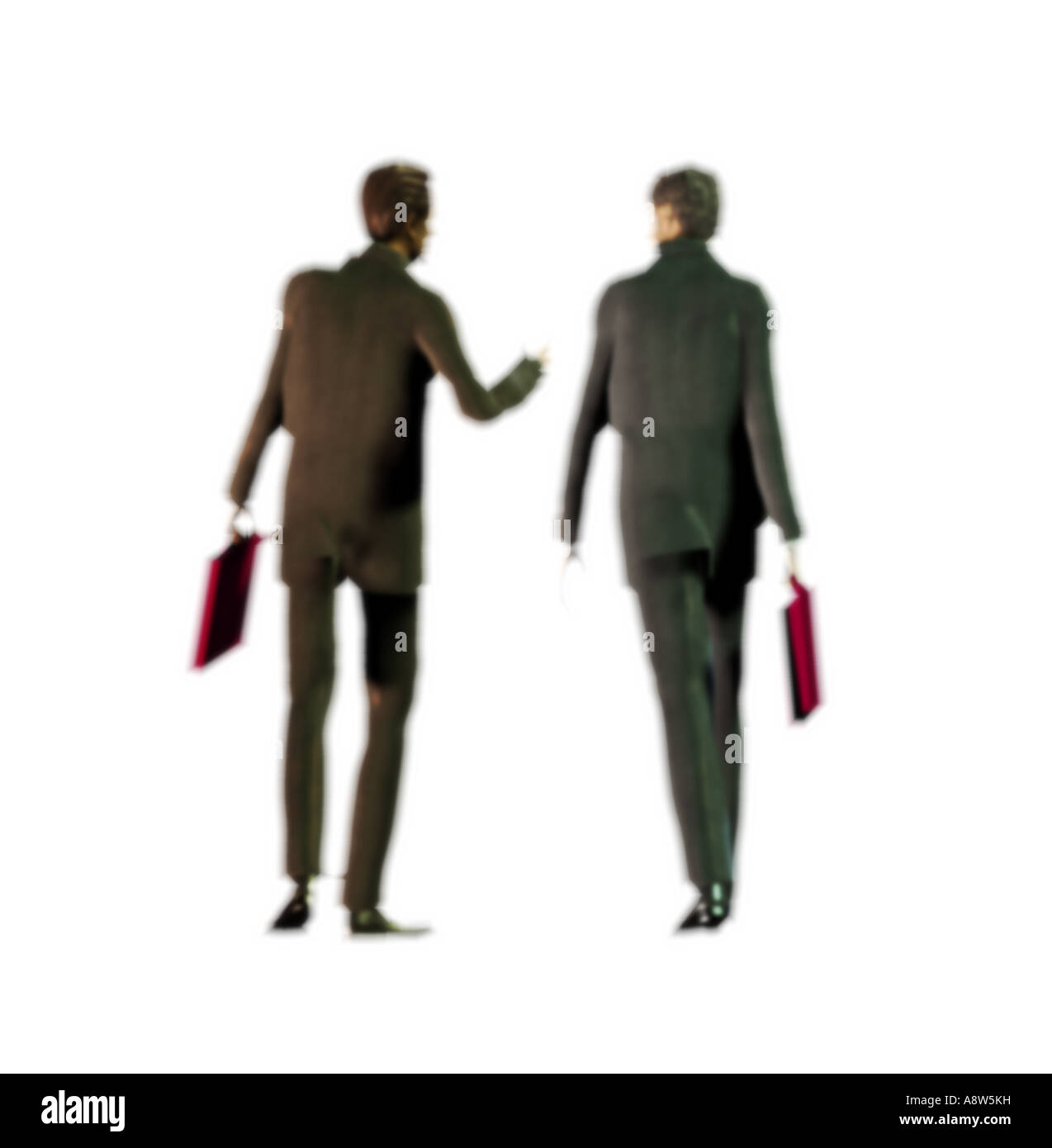 Two business men walking and talking Stock Photo - Alamy