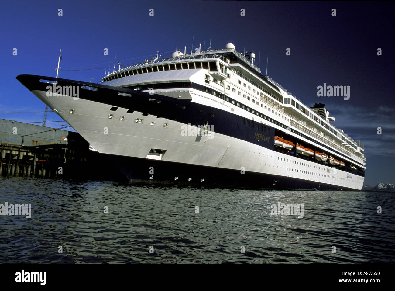 Celebrity Cruise Ship Mercury Kenai Peninsula Seward Alaska Stock Photo ...