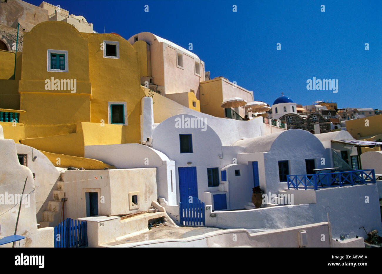 Architecture of Santorini, Greece Stock Photo - Alamy