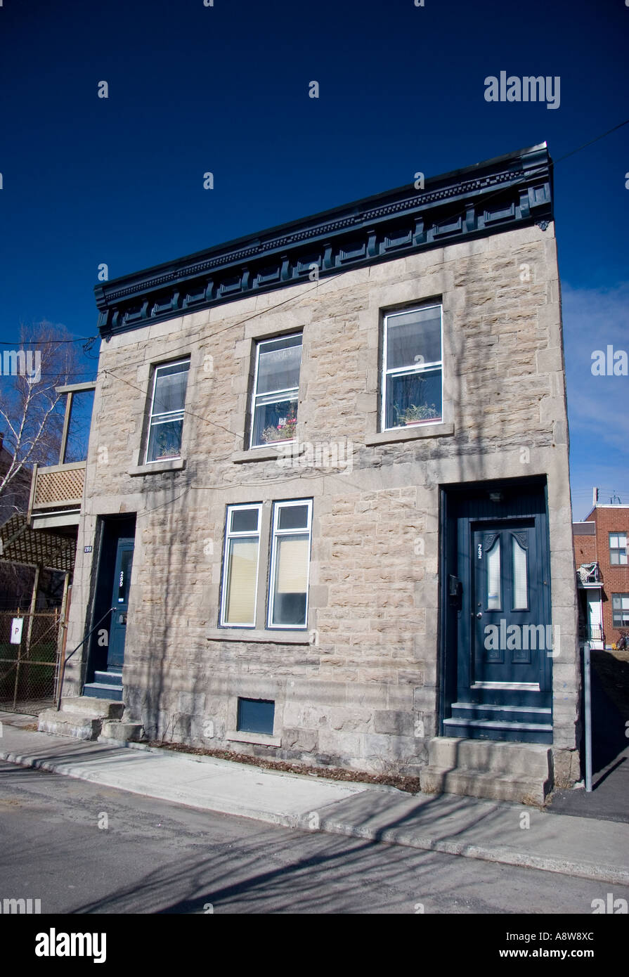 Typical Montreal architecture. Quebec, Canada Stock Photo - Alamy